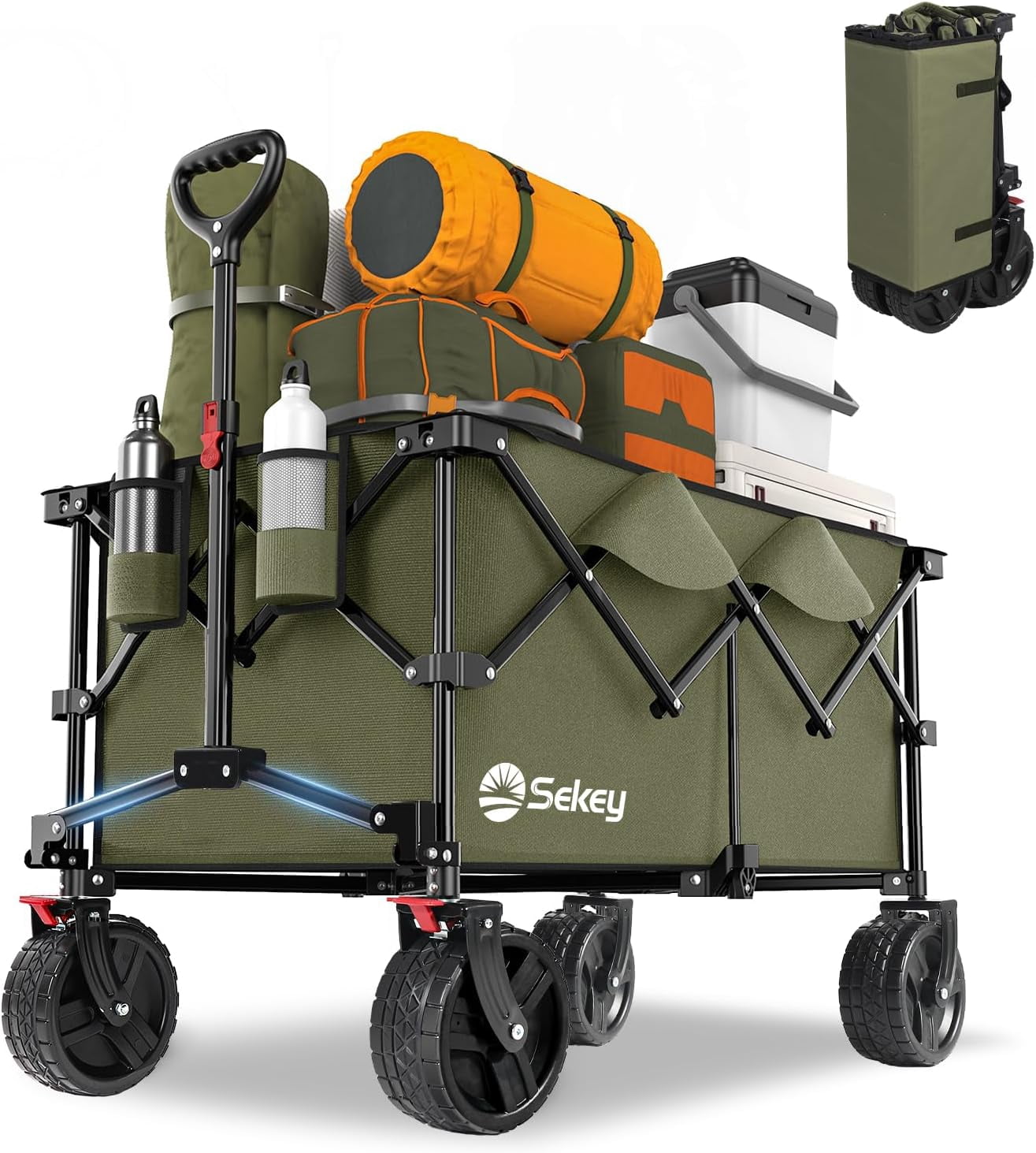 Sekey Multipurpose 330L Beach Wagon, 330lbs Capacity, All-Terrain ...