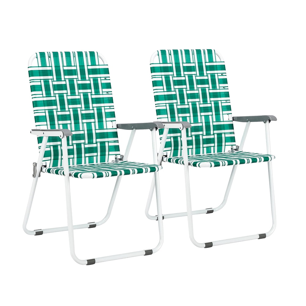 Matladin 2-Pack Folding Patio Lawn Chair, Beach Chair for Adults ...