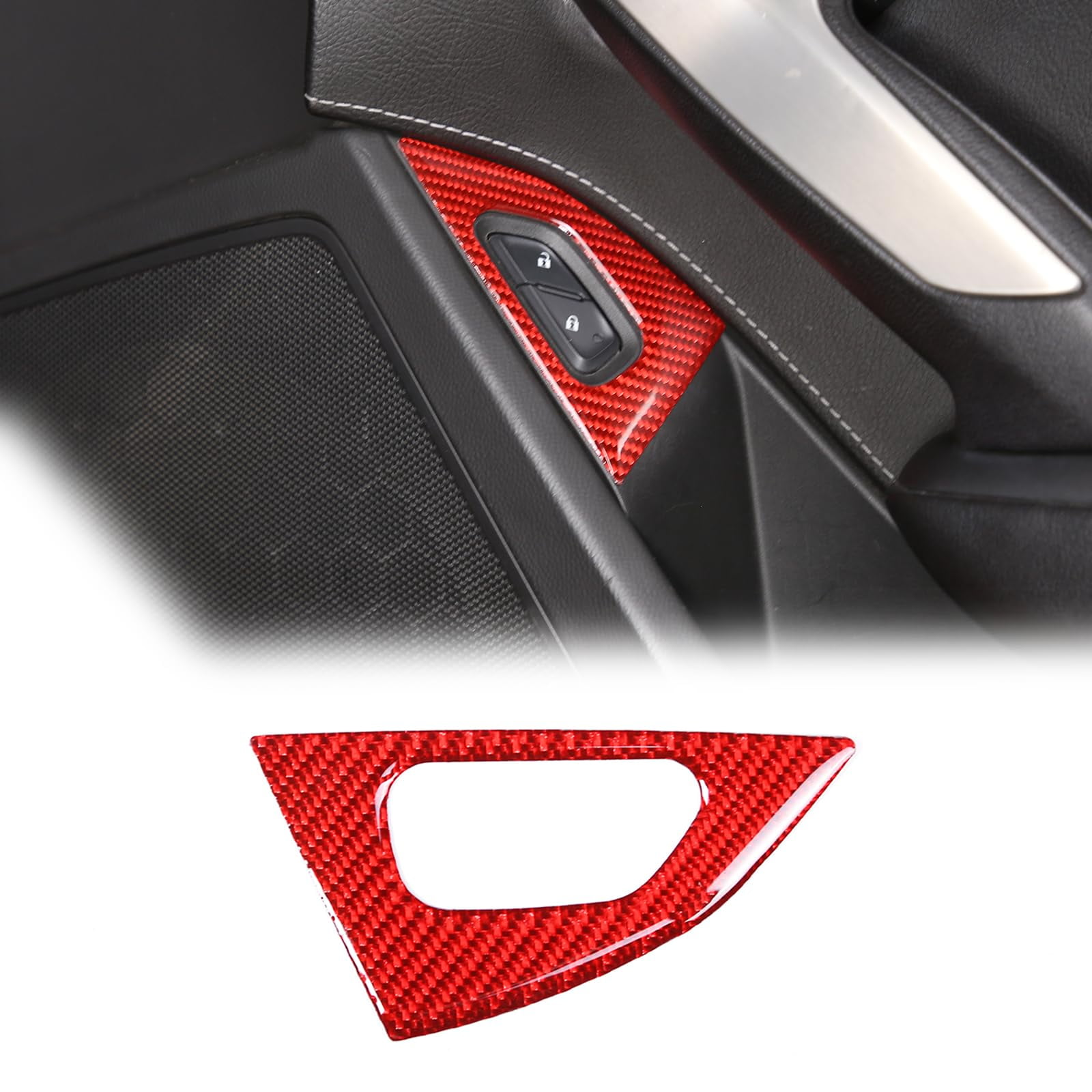 Sekhyna Co-Pilot Door Lock Button Cover Trim Compatible with Corvette ...