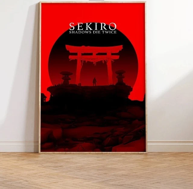 Sekiro Shadows Die Twice Poster, Samurai Warrior Wall Art 2 NO FRAMED ...
