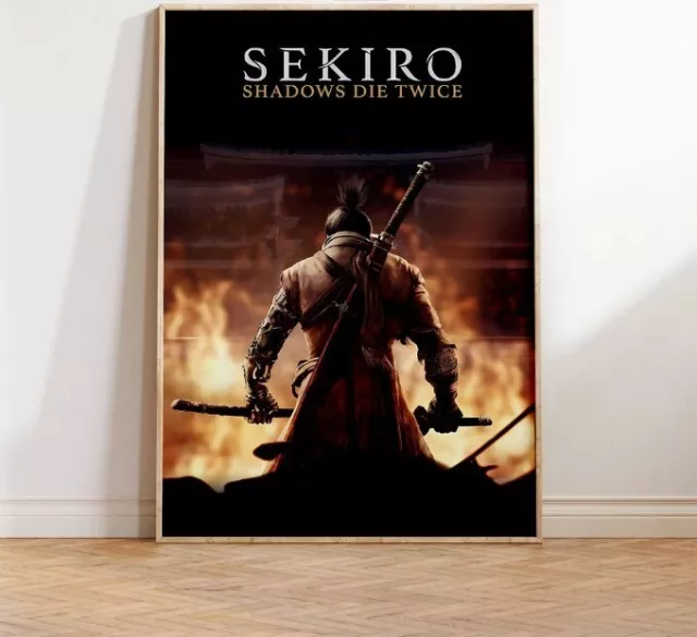 Sekiro Shadows Die Twice Poster, Samurai Warrior Wall Art 8 NO FRAMED ...