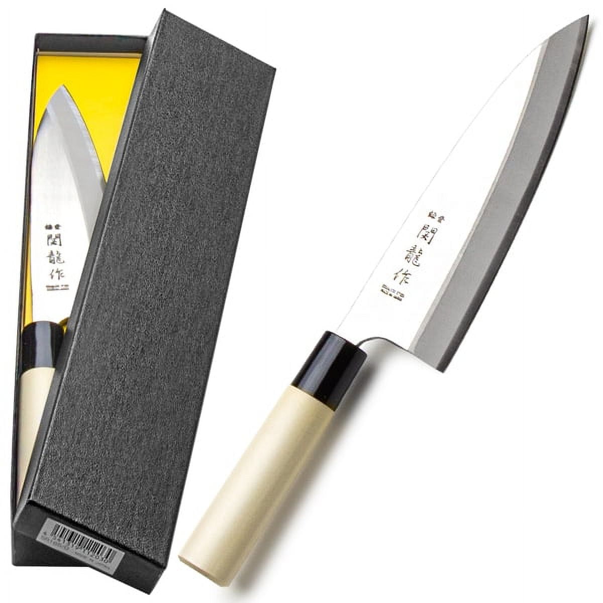 Sekiryu Deba Cooking Knife Stainless Steel with Wood Handle 12.15 inch ...