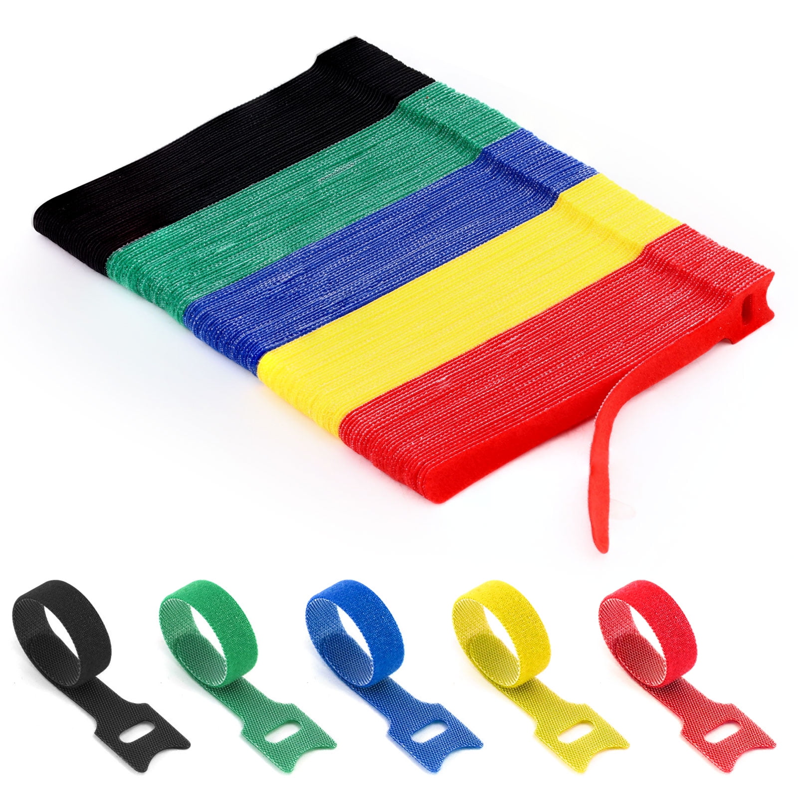 Sekonow 150 Pack Reusable Cable Ties, 6in Hook and Loop Cable Straps ...