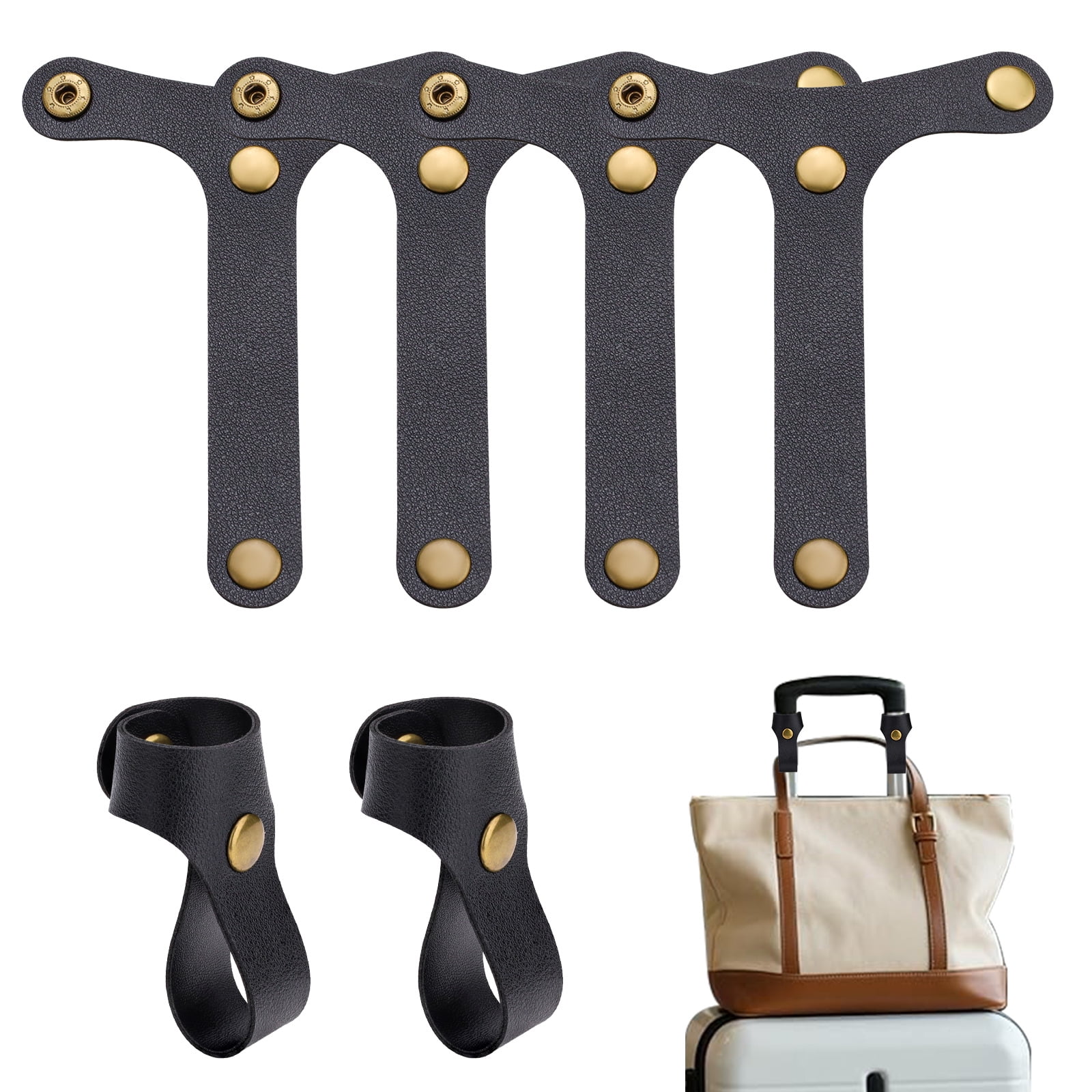 Sekonow 6 Pack Luggage Straps for Carry On Bag, Add a Bag Suitcase ...