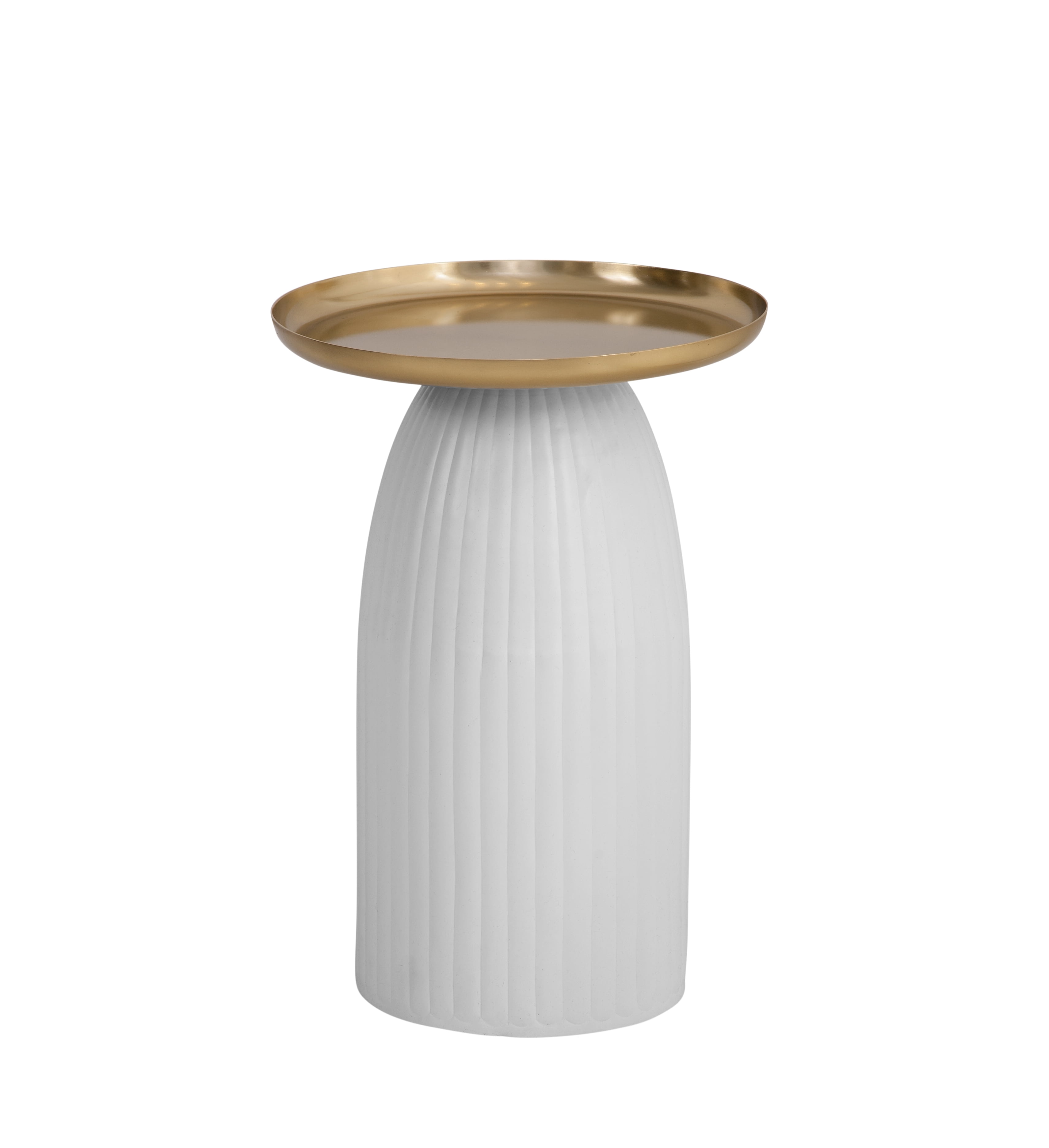 Sela Scatter Table in White Metal - Walmart.com