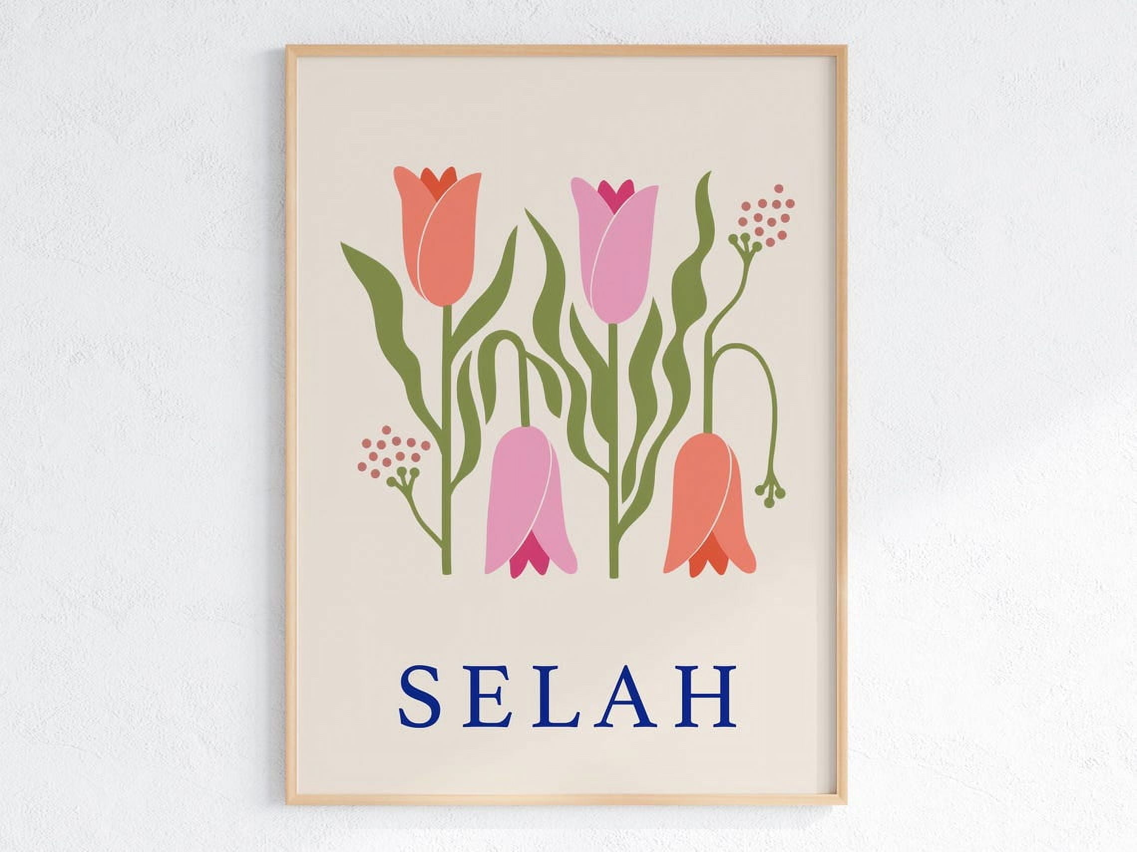 Selah Wall Art, Christian Wall Art Hebrew Bible Verse, Wall Decor ...