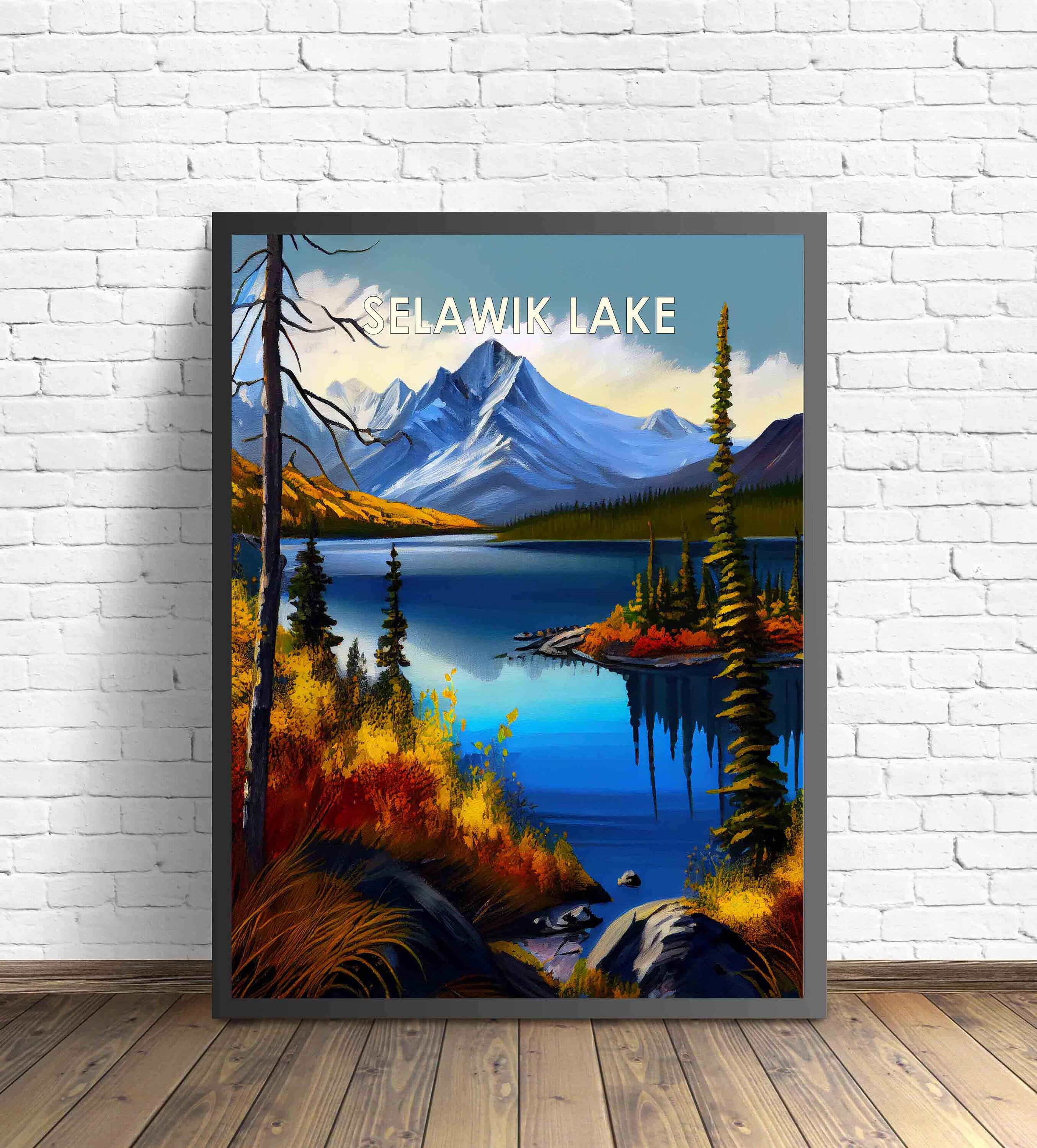 Selawik Lake AK Retro Art Print Selawik Lake Wall Art Vintage 1960's ...