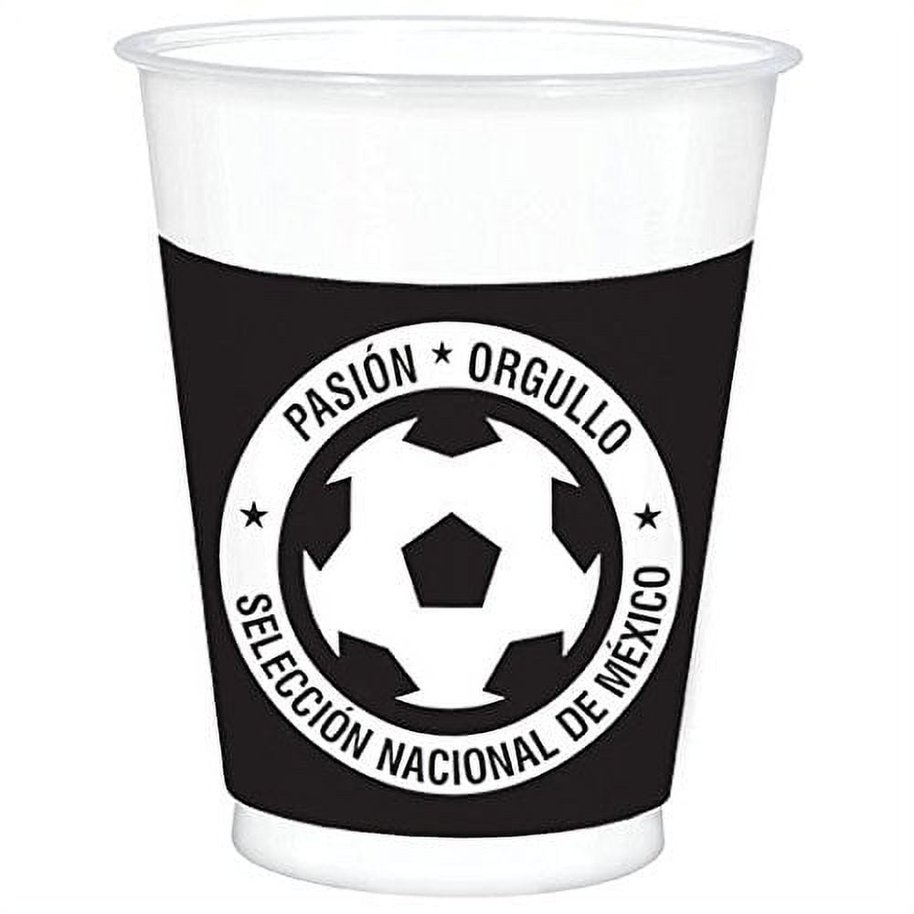 Seleccion Nacional De Mexico Soccer 16oz Plastic Cups 25 Ct Walmart