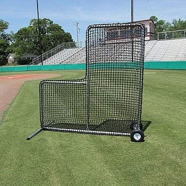 Select 7' x 7' Black Baseball L-Screen Net - Pillowcase Style, UV ...