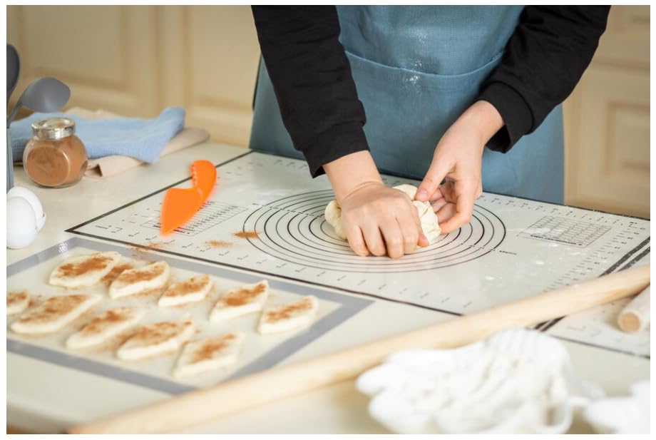 The Select Aisle Silicone Baking Mat with Measurements Reusable ...