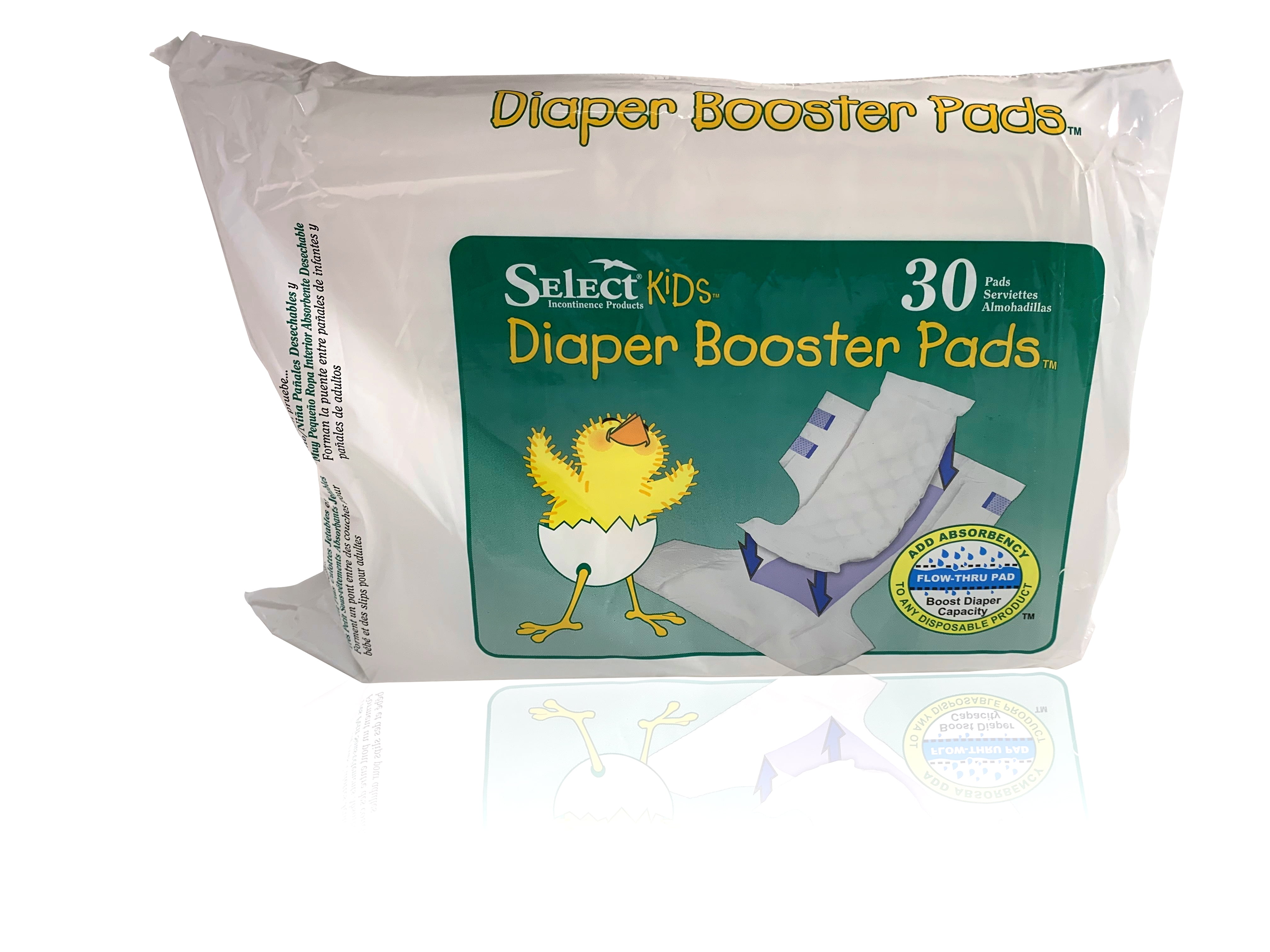 Select Kids Diaper Booster Pad 3-1/4 X 11-1/2 Inch Moderate Absorbency ...
