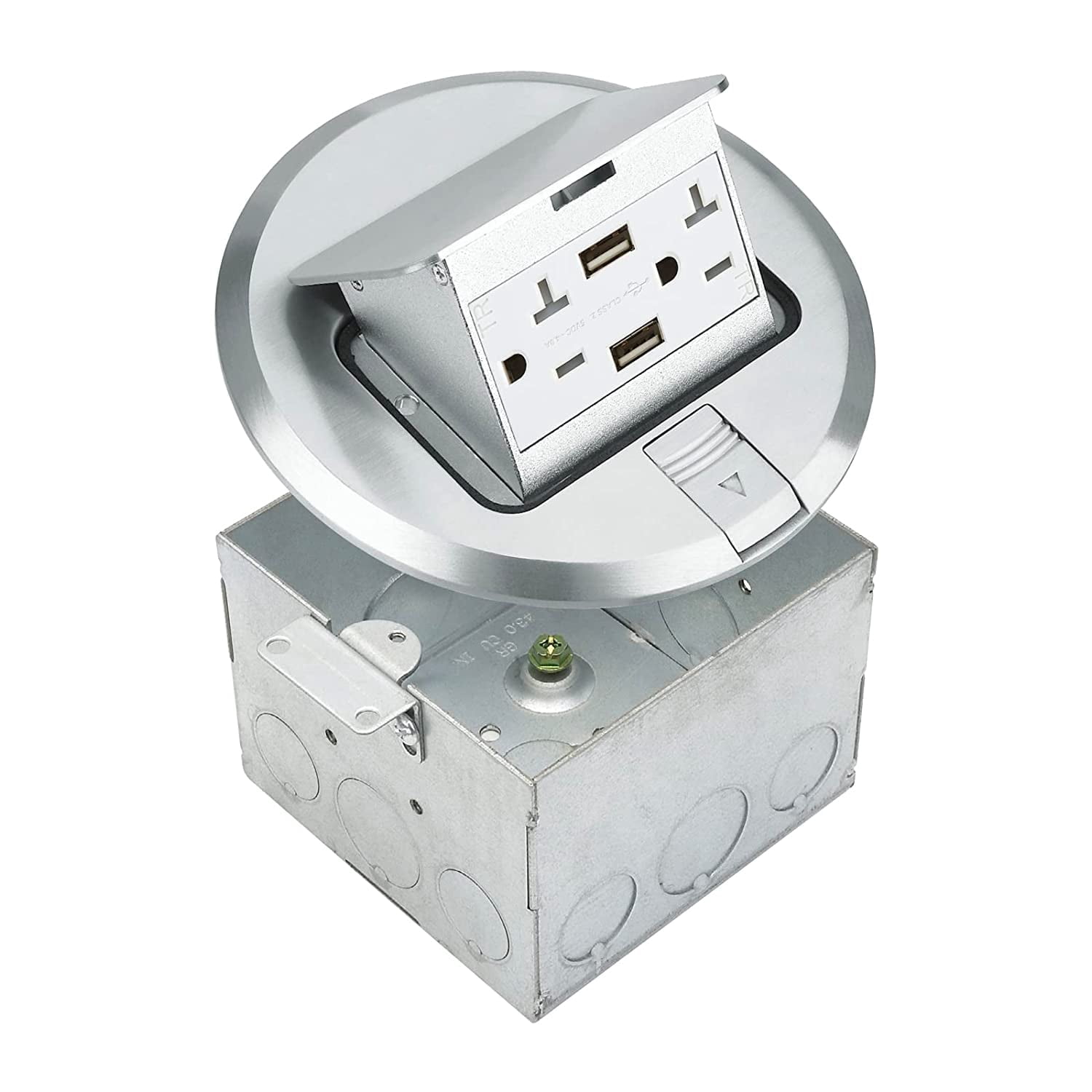 SELECT Lighting SLFB-PU-USB-NI 20A Pop Up USB Outlet Receptacles ...