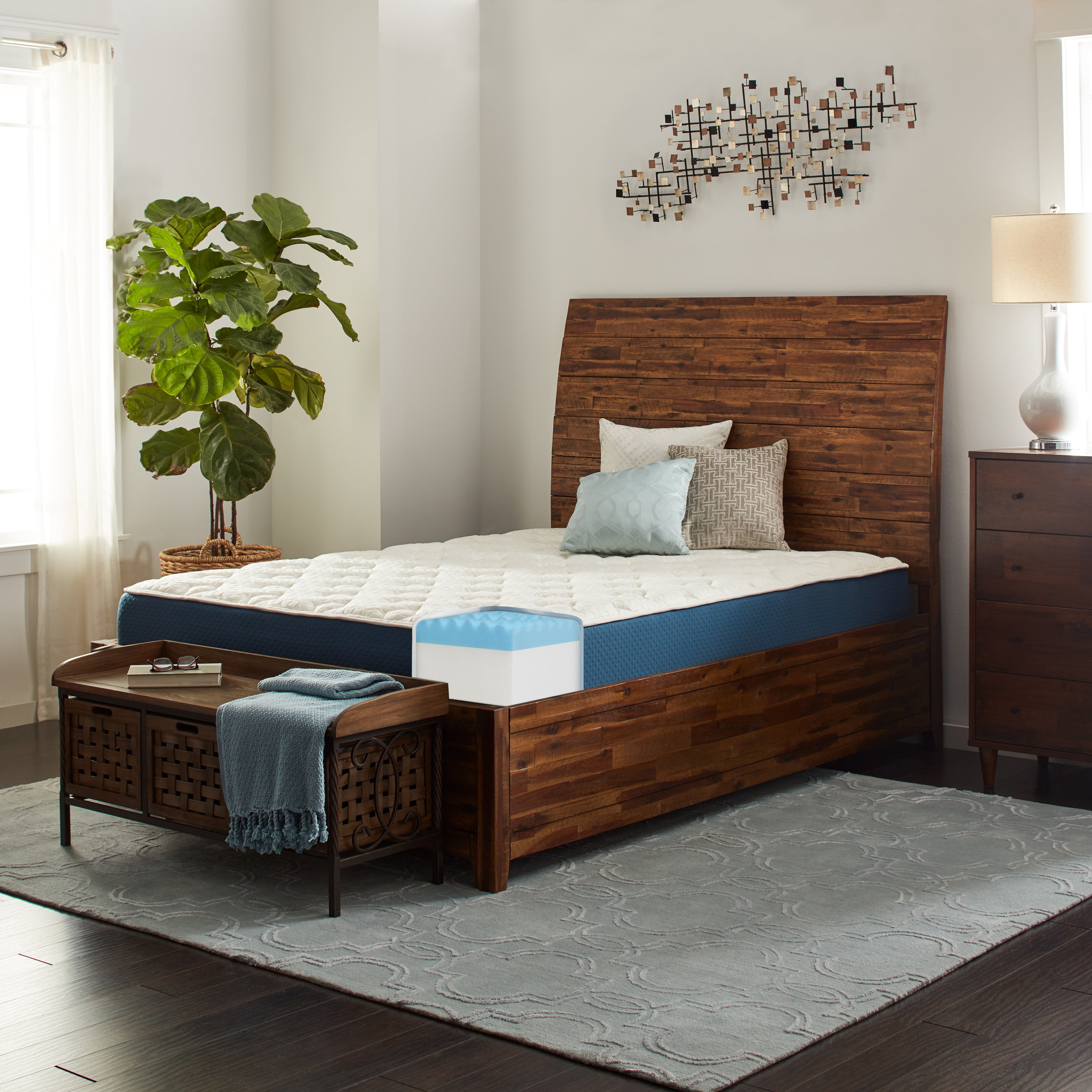 Select Luxury 10-Inch Full-size Quilted AirFlow Gel Foam Mattress ...