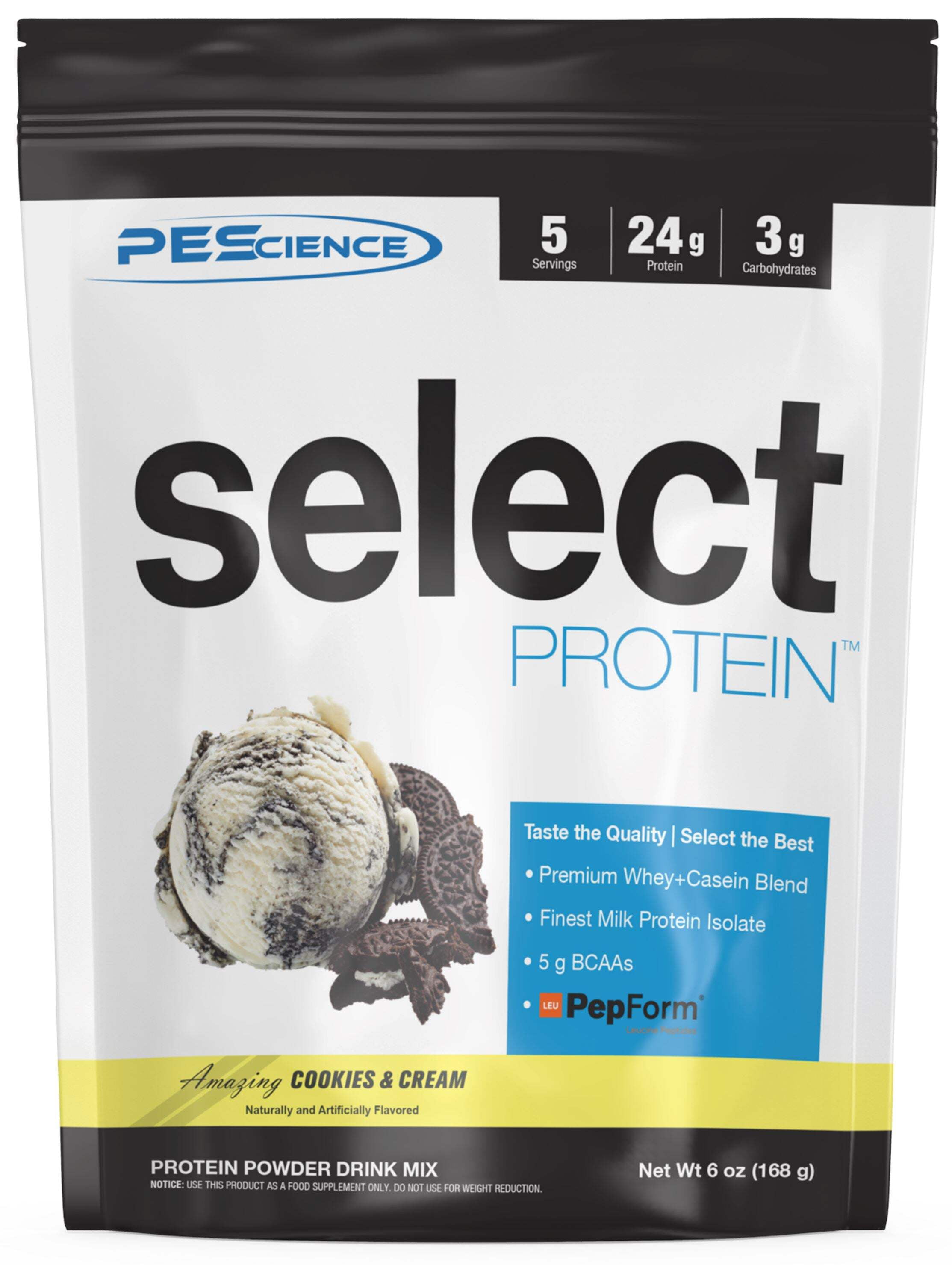 Select Protein Powder - Premium Whey and Casein Blend, Gluten-Free, Low ...