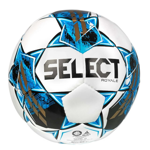 Select Royale V22 Soccer Ball White/Blue Size 5 NFHS Approved - Walmart.com