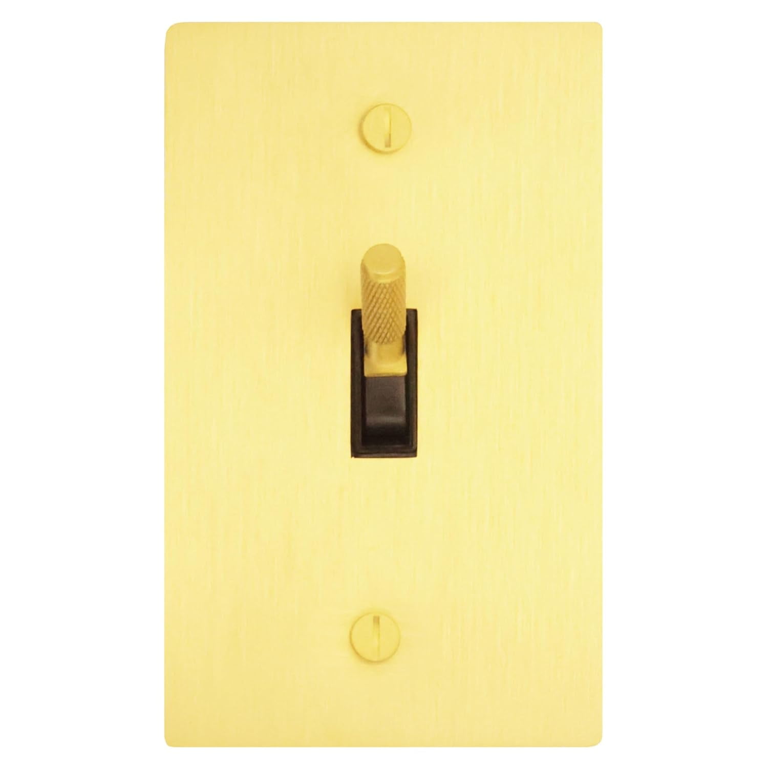 Select Satin Brass Toggle Switch Includes Wall Plate & Switch Device ...