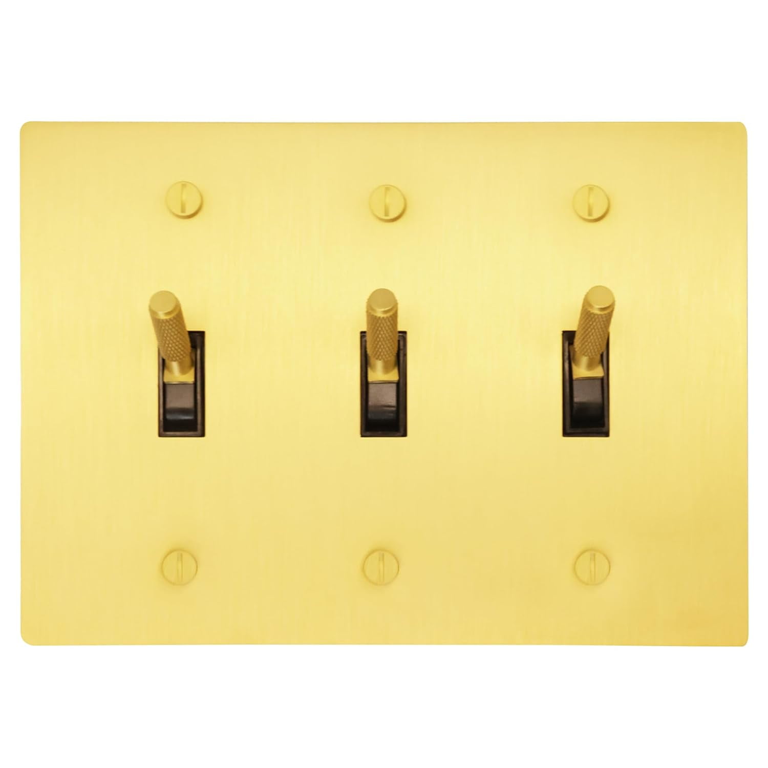 Select Satin Brass Toggle Switch Includes Wall Plate & Switch Device ...