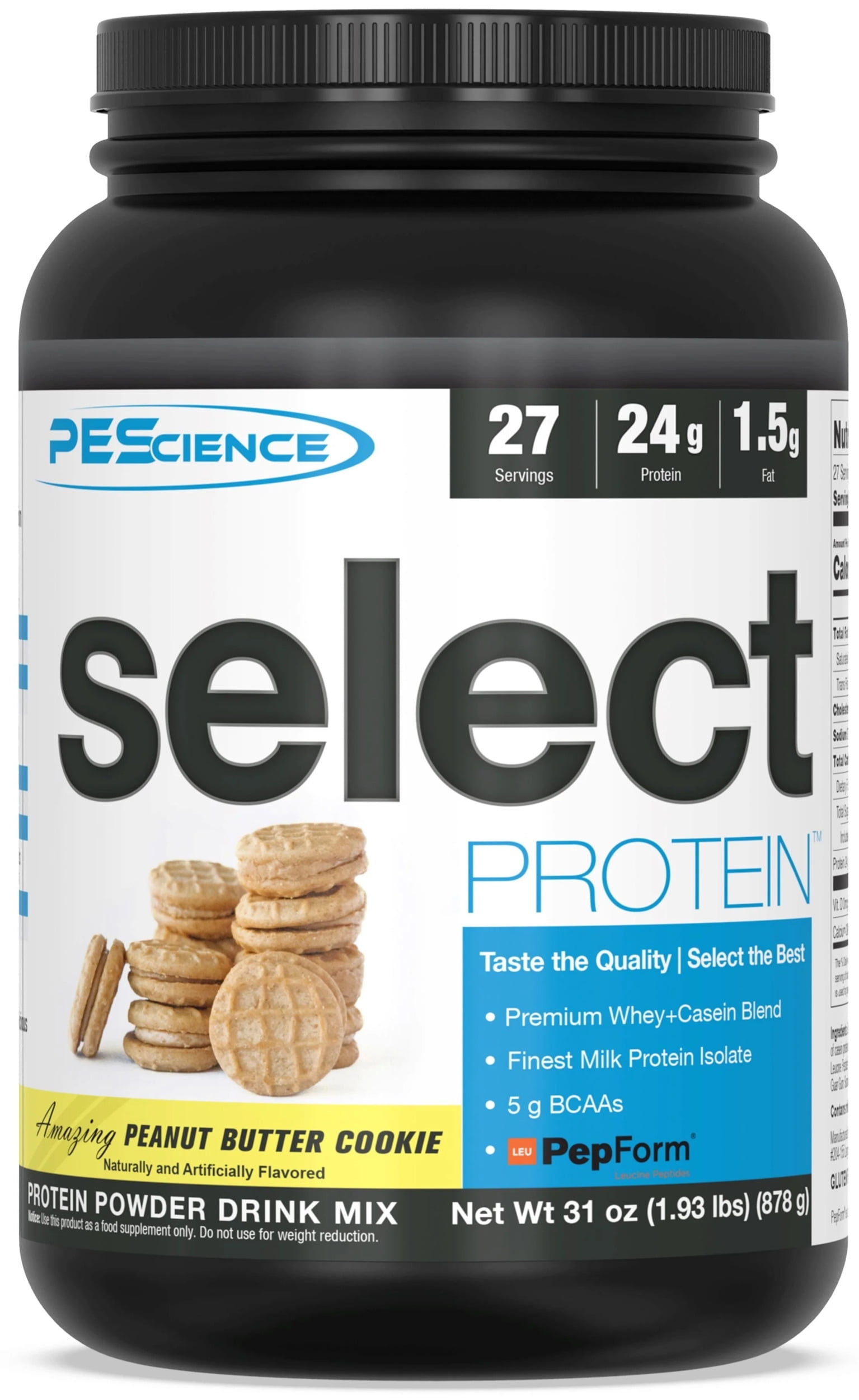 Select Whey & Casein Protein Blend Isolate - Peanut Butter Cookie (1.93 ...