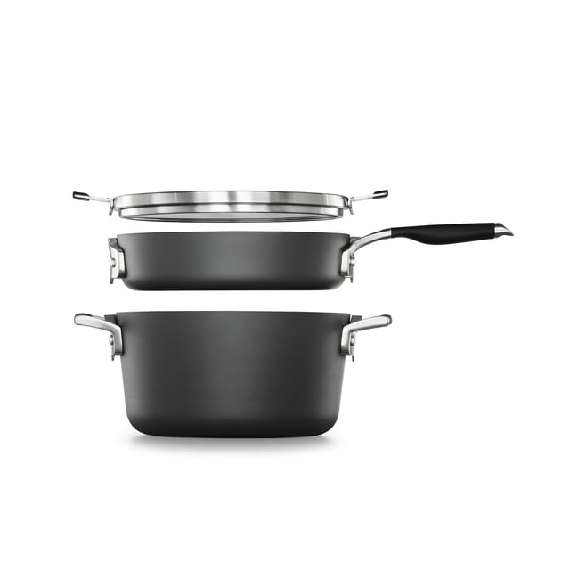 Select by Calphalon Space Saving Hard Anodized Nonstick 5 Piece Pasta ...