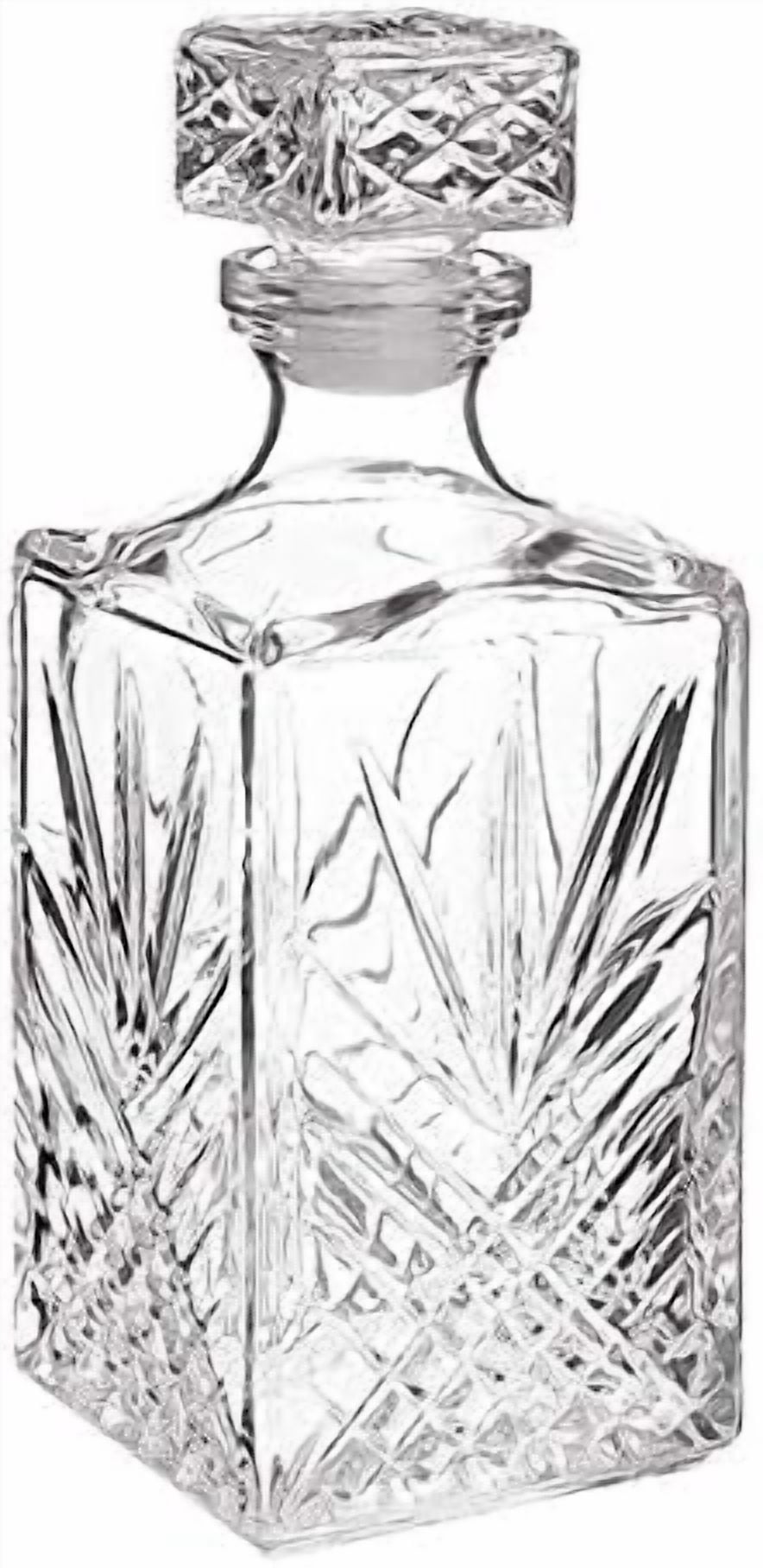 Selecta Collection Whiskey Decanter – Sophisticated 33.75oz Diamond ...