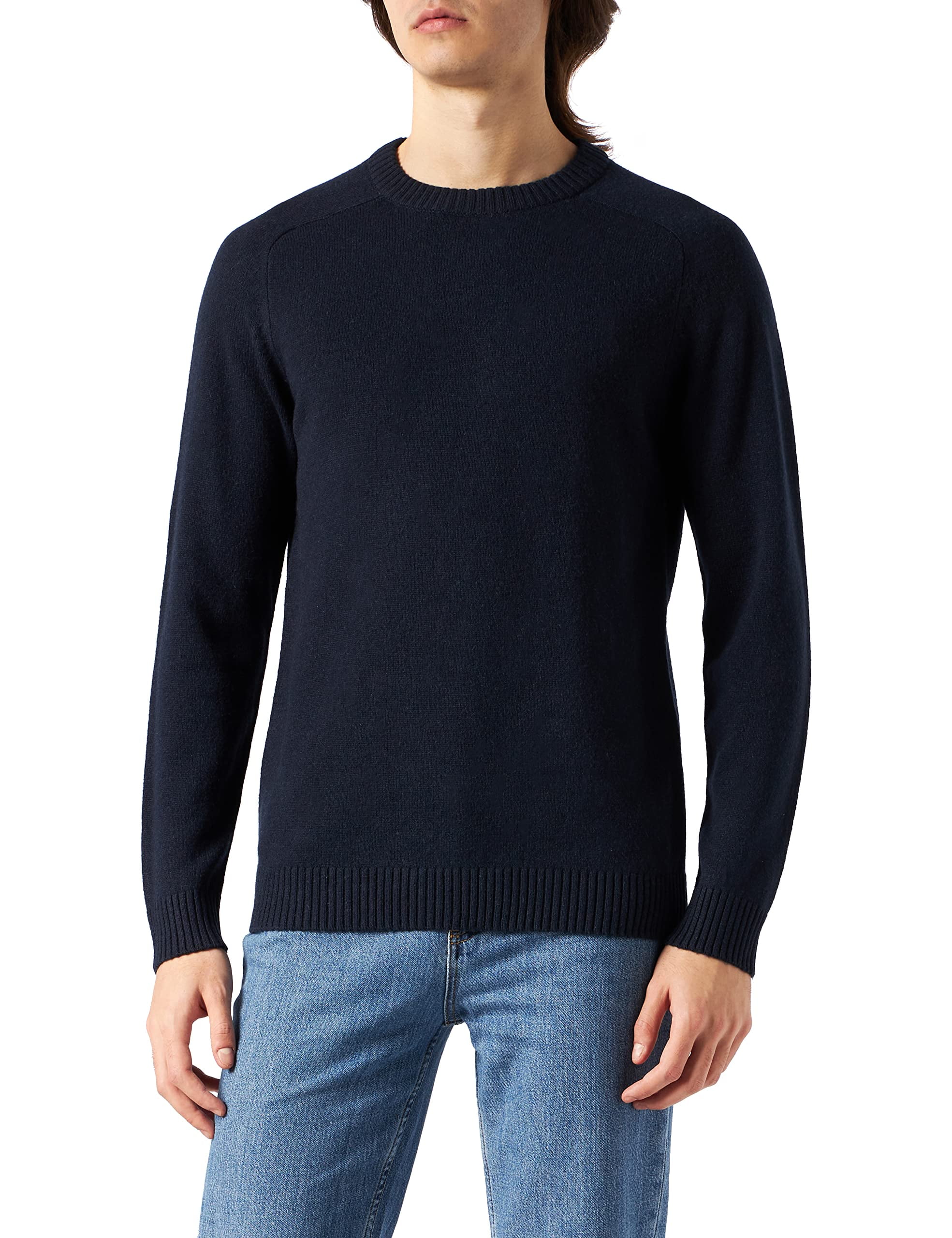 Selected Homme Coban Lambs Wools Crew Neck Sky Captain Kelp LG ...