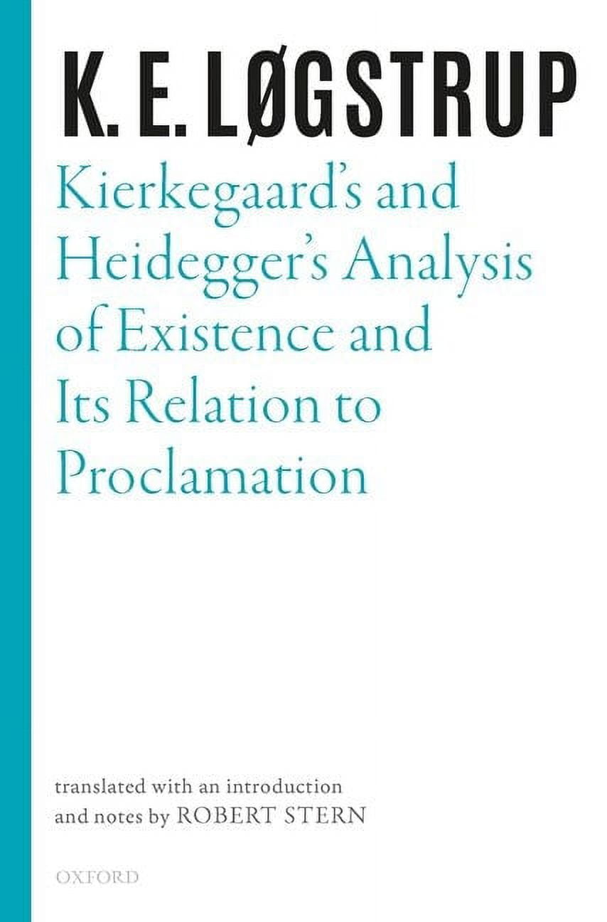 Selected Works of K.E. Logstrup Kierkegaard's and Heidegger's Analysis ...