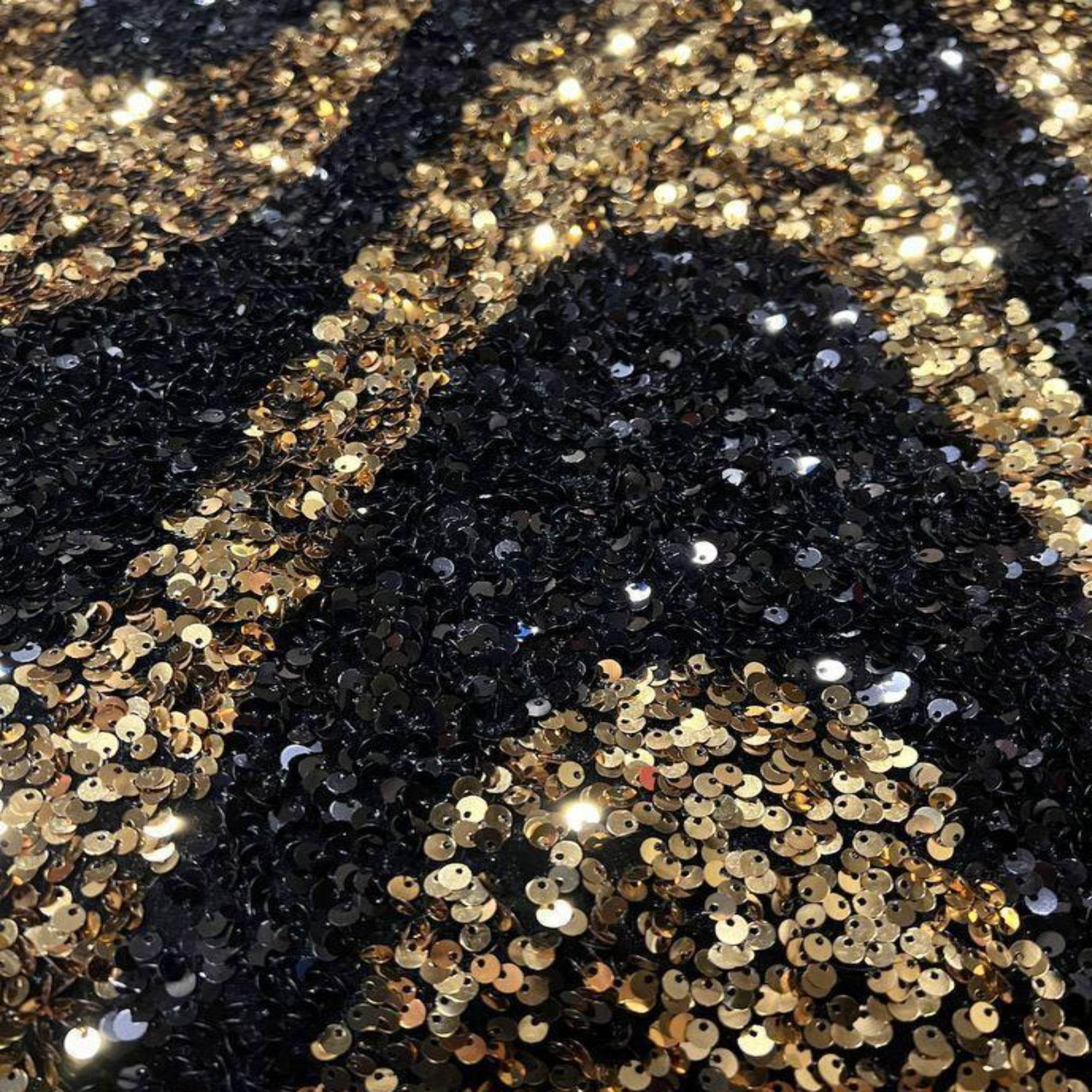 Selectra Waves Stretch Velvet Sequin Fabric, Glitter Spandex Material ...
