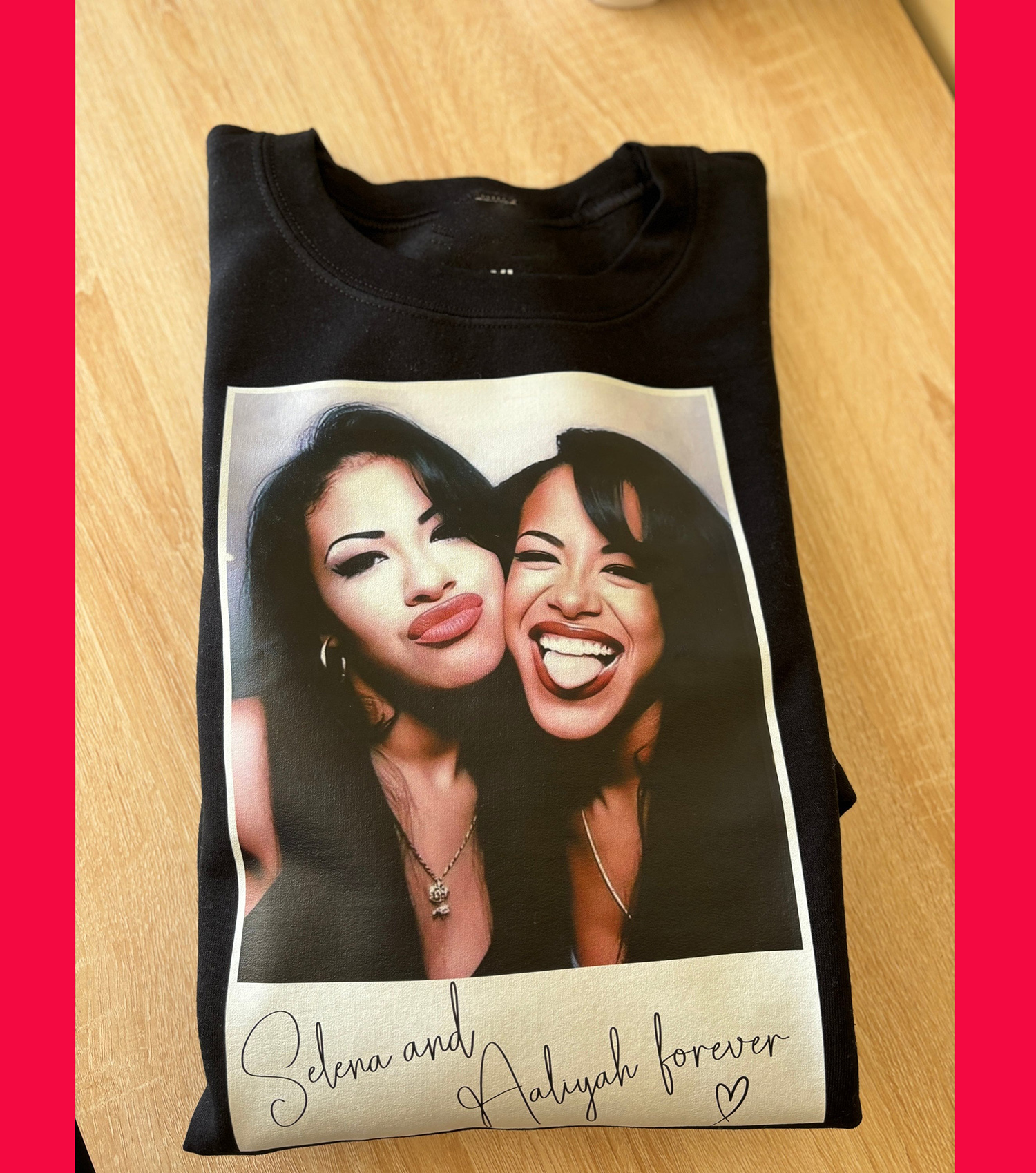 Selena & Aaliyah Forever Photo Booth Shirt - Walmart.com