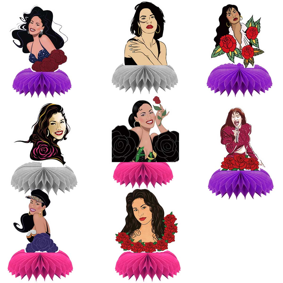 Selena Honeycomb Centerpieces Table Toppers Decorations for Birthday ...