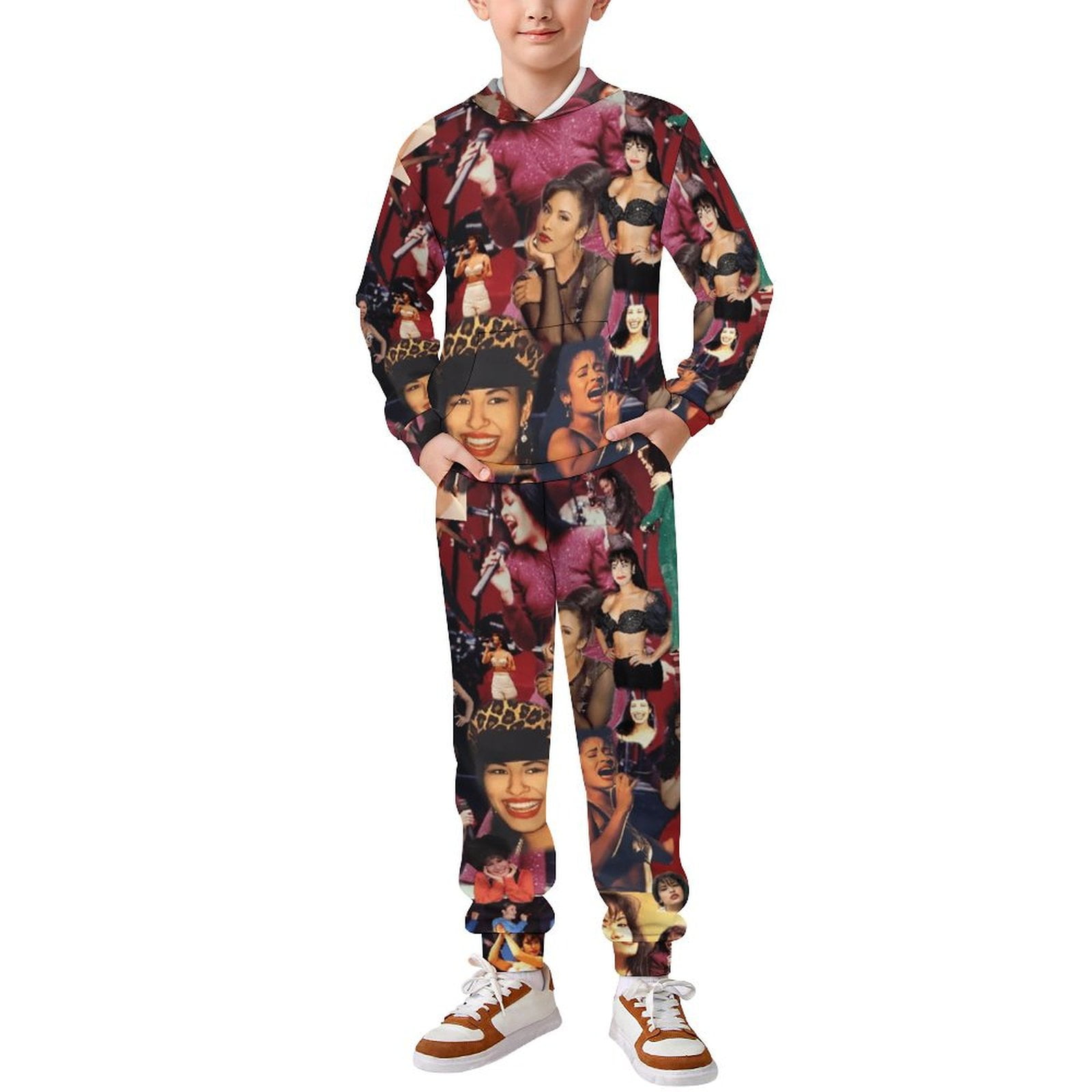 Selena Quintanilla 2 Piece Outfits Hoodie Sweatsuits Set Sweatpants ...