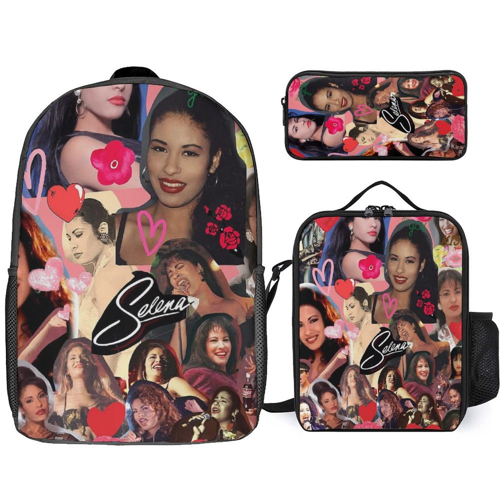 Selena Quintanilla 3Pcs School Bag Sets Backpack Bookbag with Lunch Bag ...