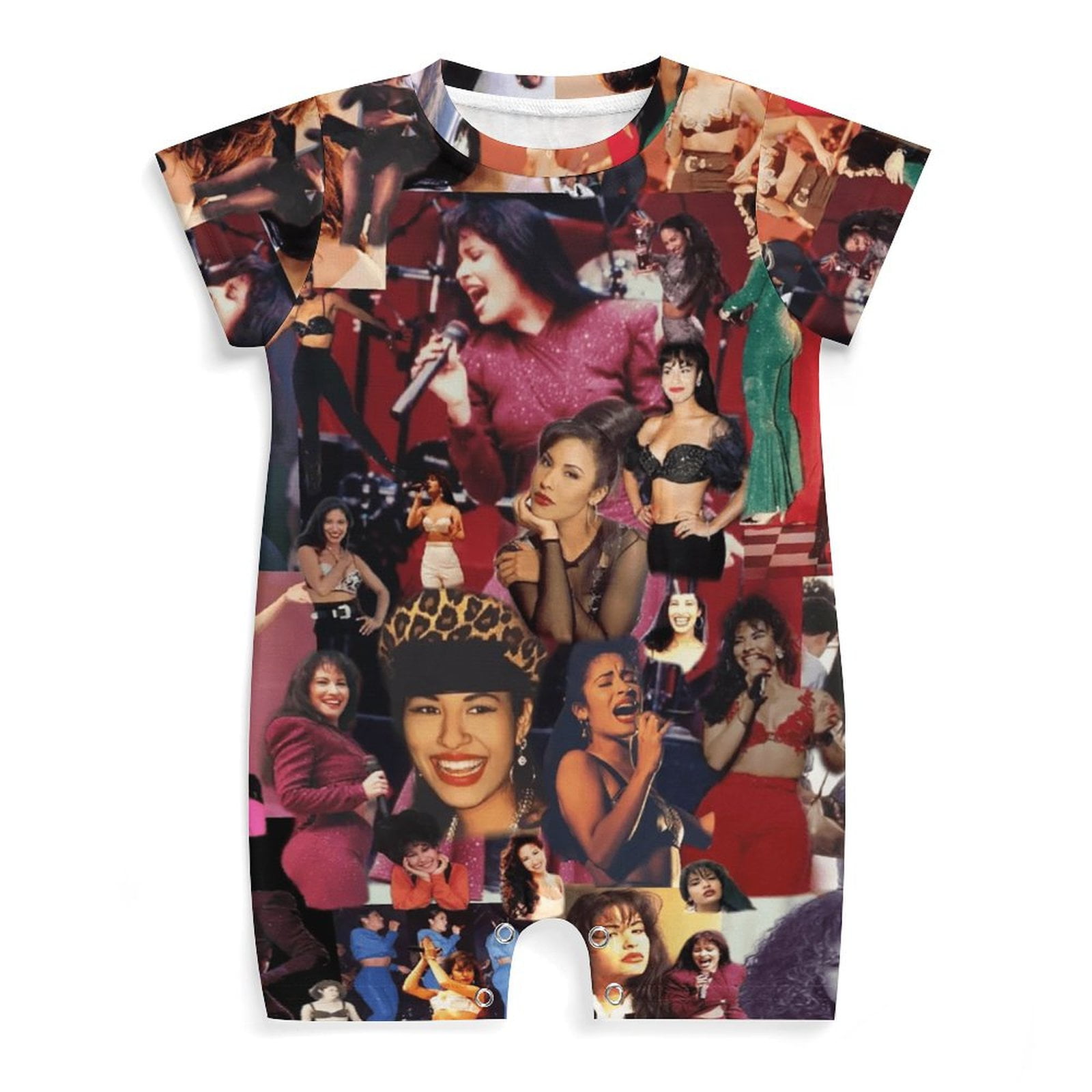 Selena Quintanilla Baby Boy Girl Short Sleeve Romper Clothing Set Print ...