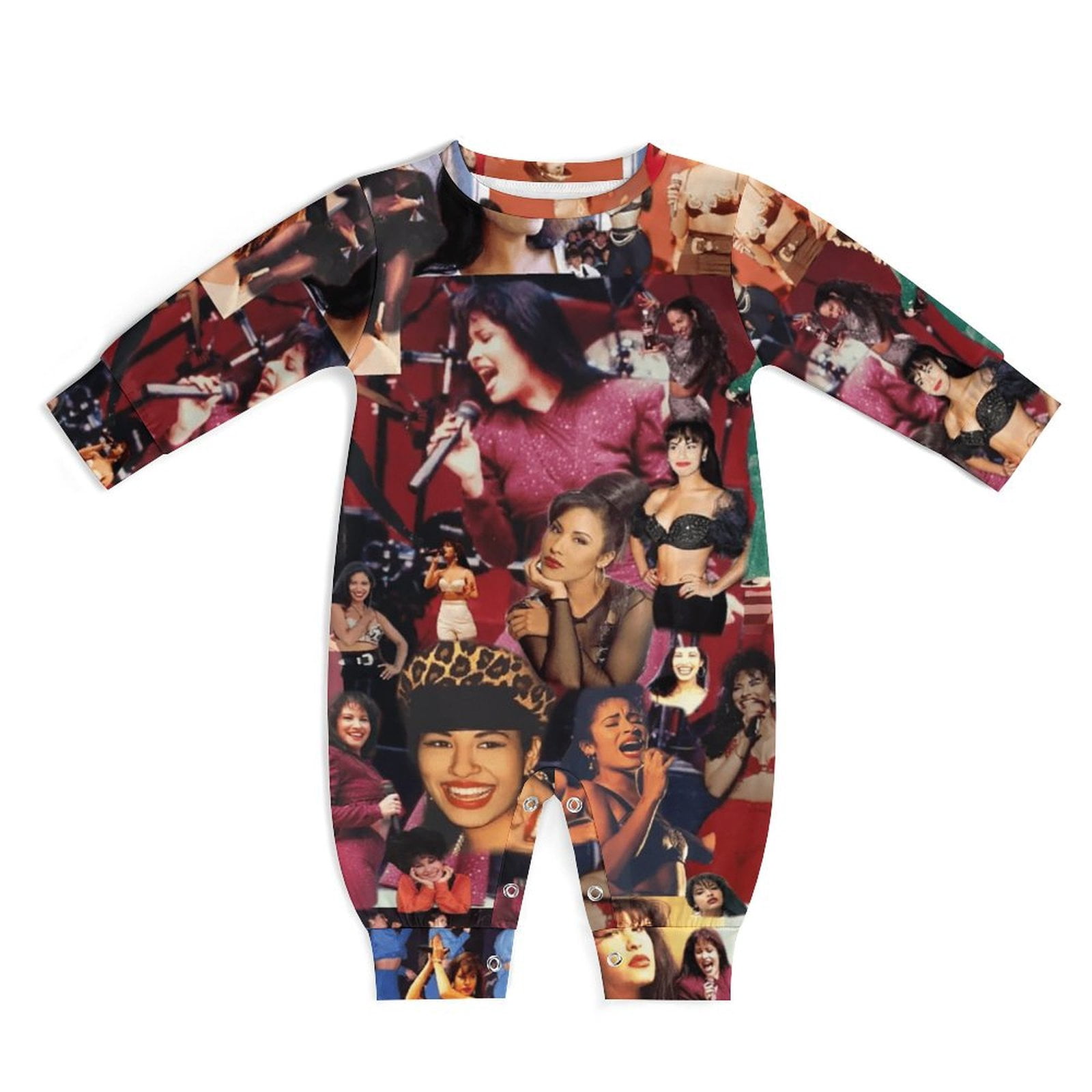 Selena Quintanilla Baby Long Sleeve Footless, Infant Playsuit Romper ...