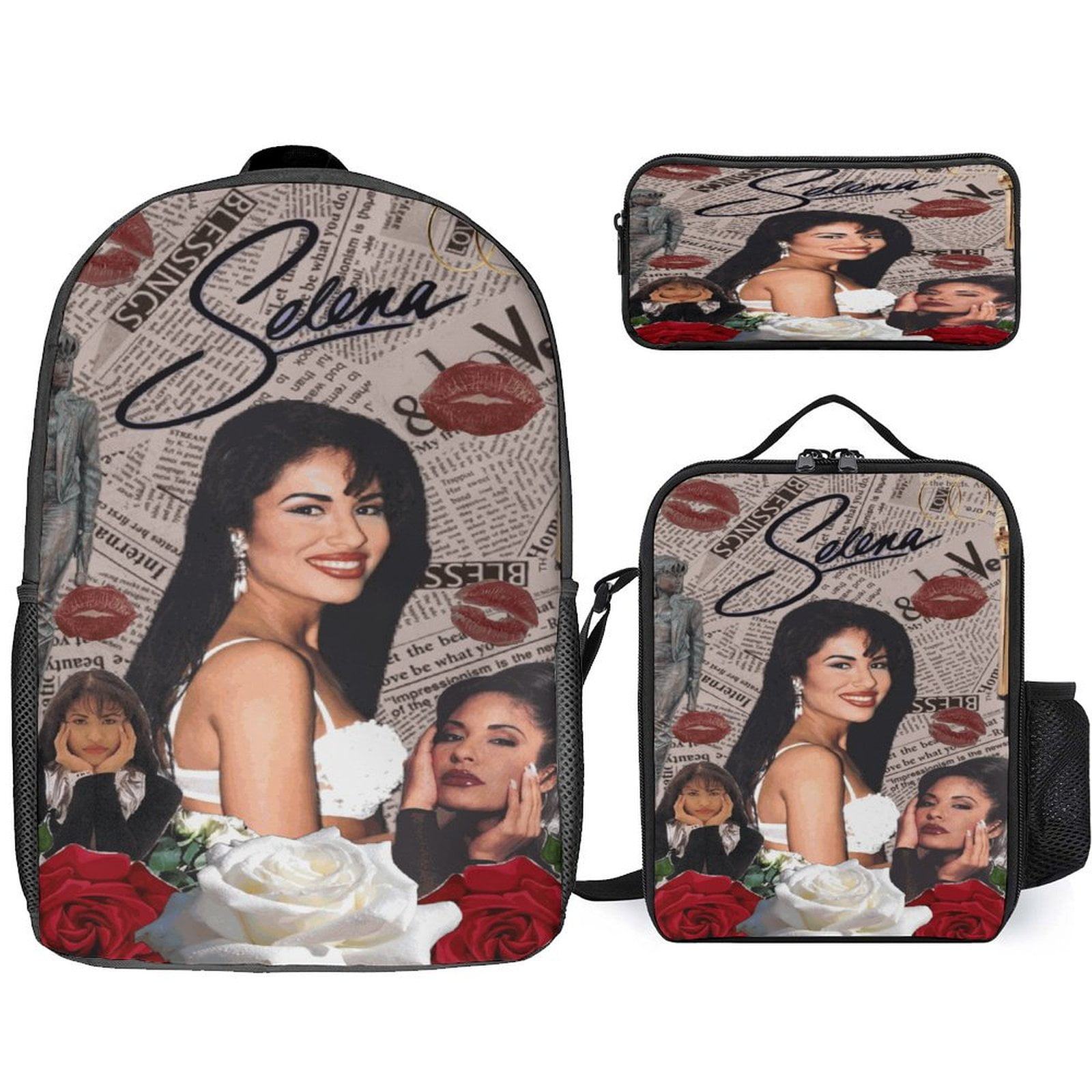 Selena Quintan-ill Backpack 3PCS Backpack Set Lunch Box and Pencil Case ...