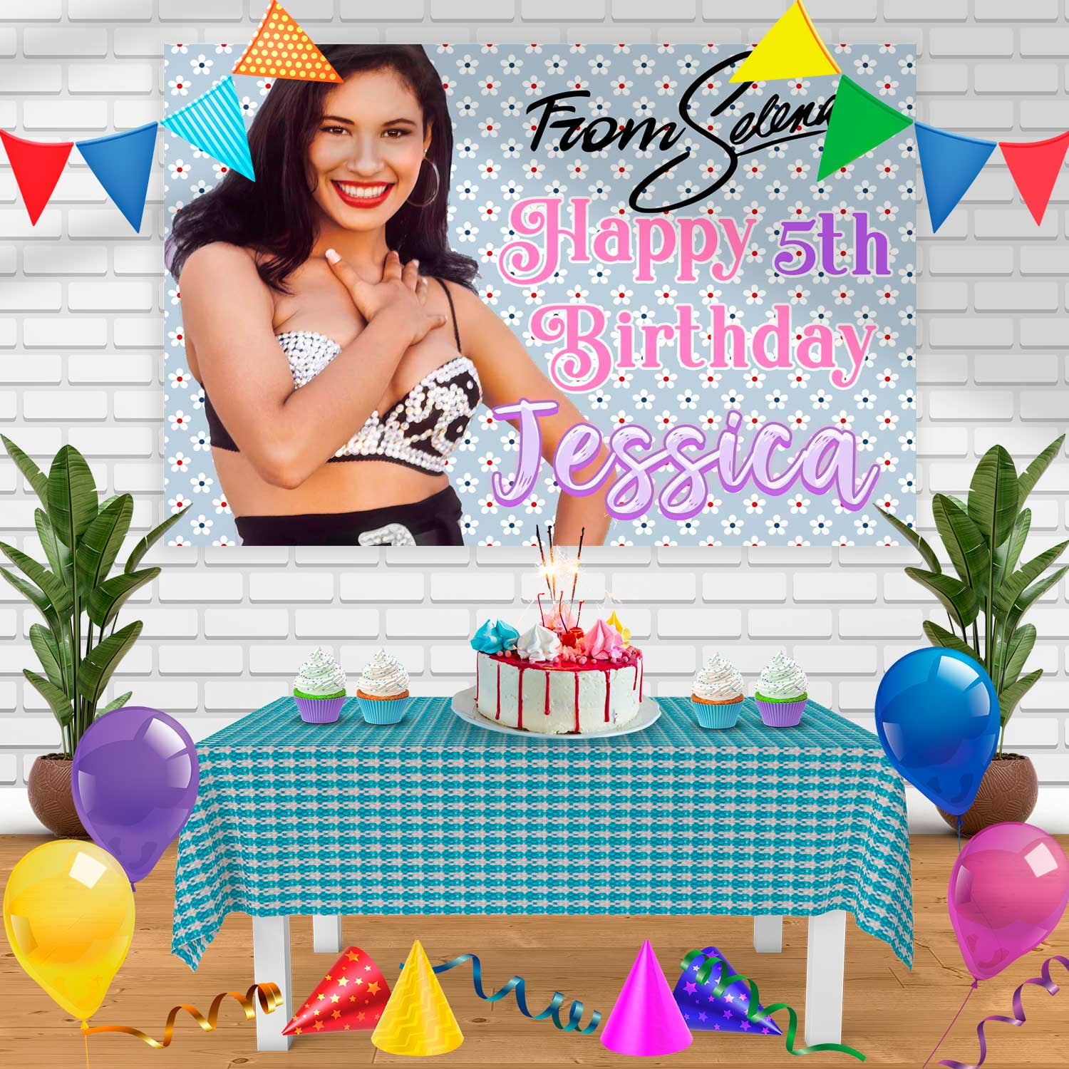 Selena Quintanilla Birthday Banner Personalized Party Backdrop ...