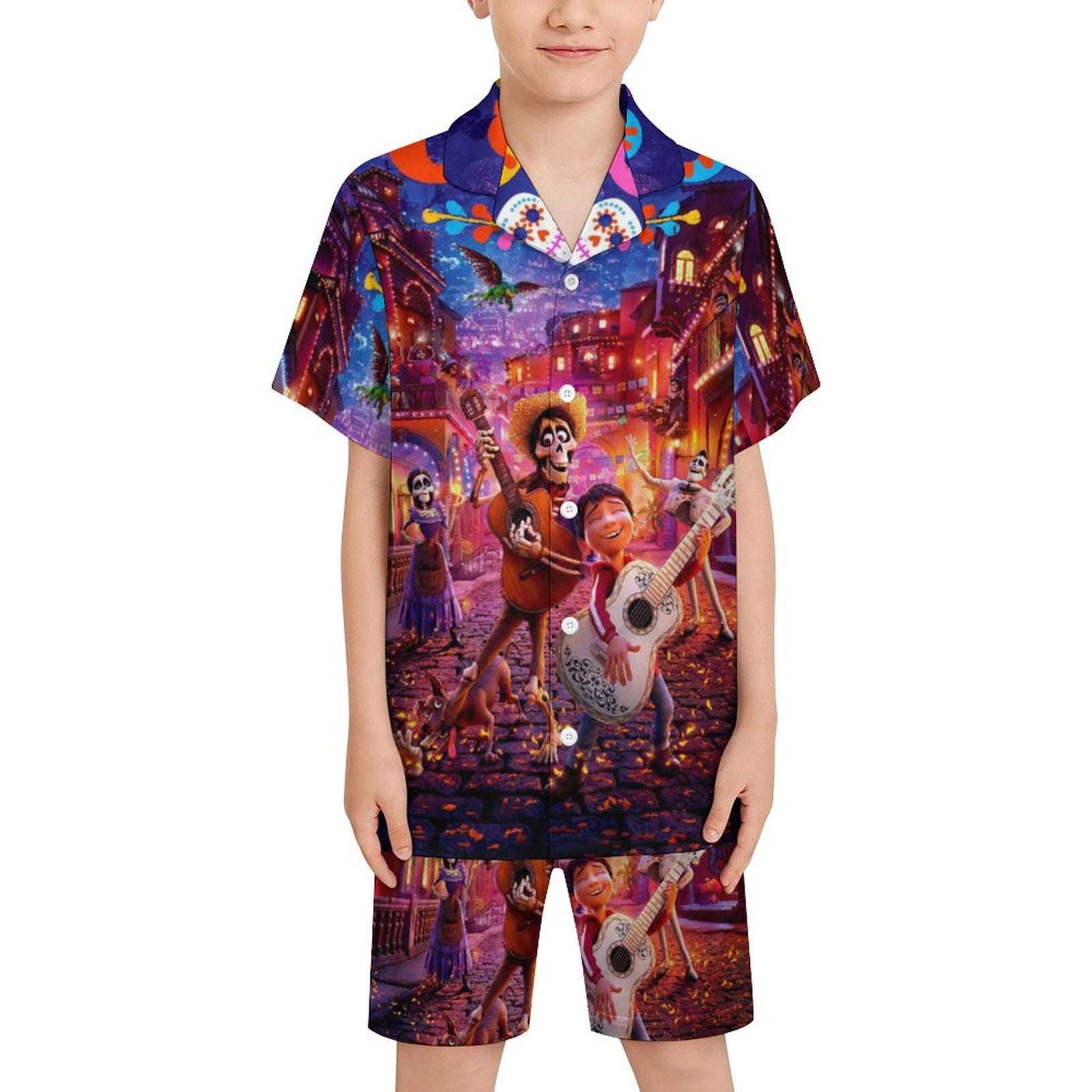Selena Quintanilla Boys Silk Pajamas Button Down Sleepwear Satin ...