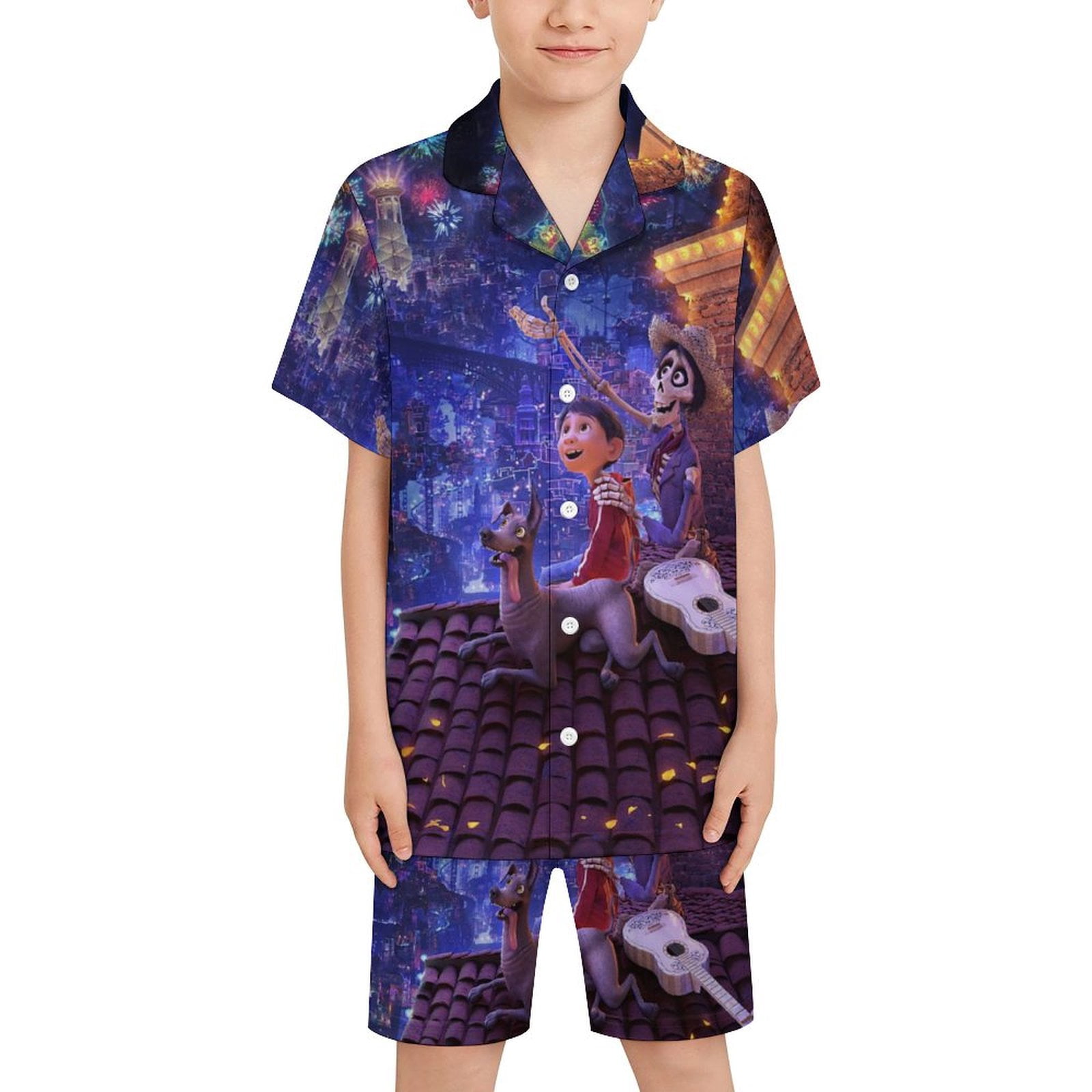 Selena Quintanilla Boys Silk Pajamas Button Down Sleepwear Satin ...