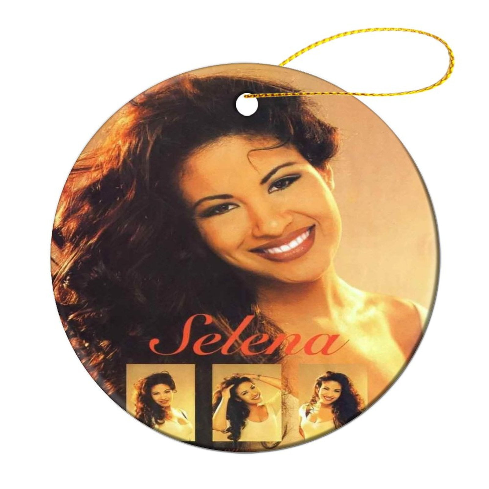 Selena Quintanilla Christmas Ornament - Round Ceramic Decor - Christmas ...