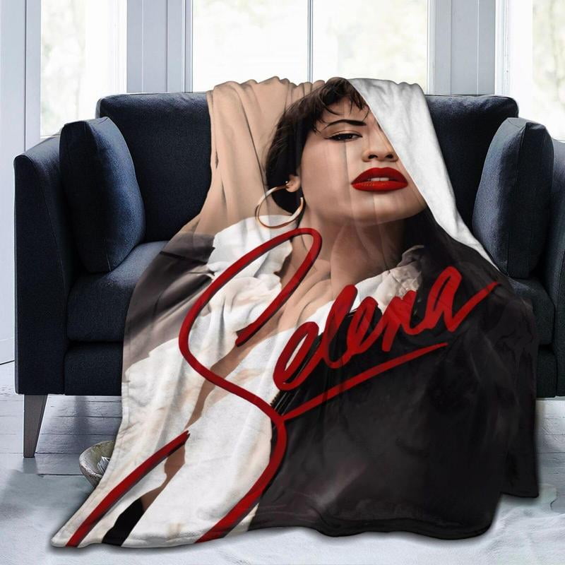 Selena Quintanilla Flannel Soft Blanket for Sofa Bed Office Living Room ...
