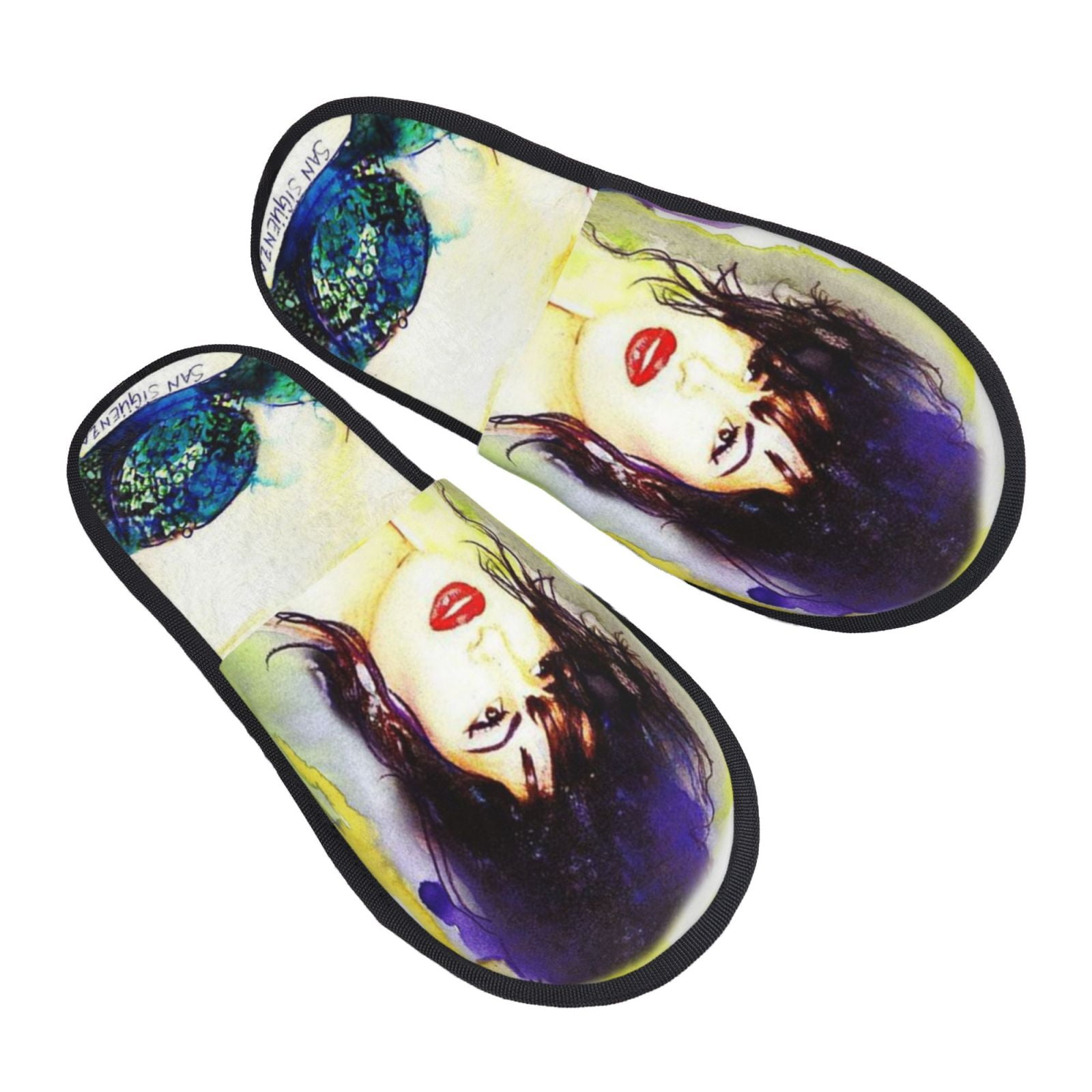 Selena Quintanilla Furry Slippers For Men Women Fuzzy House Slippers ...