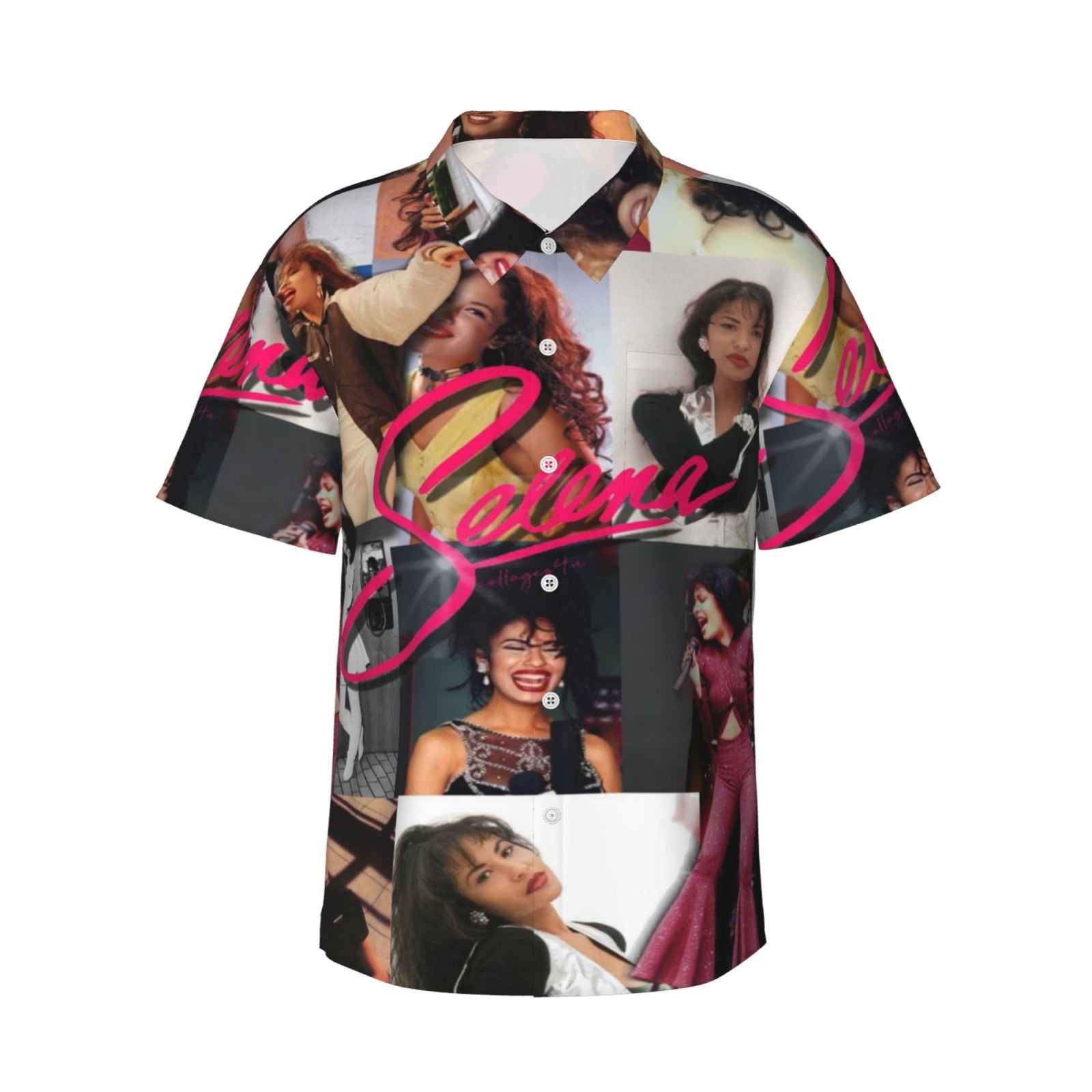 Selena Quintanilla Hawaiian Shirt for Men Cartoon Printed Beach Shirts ...