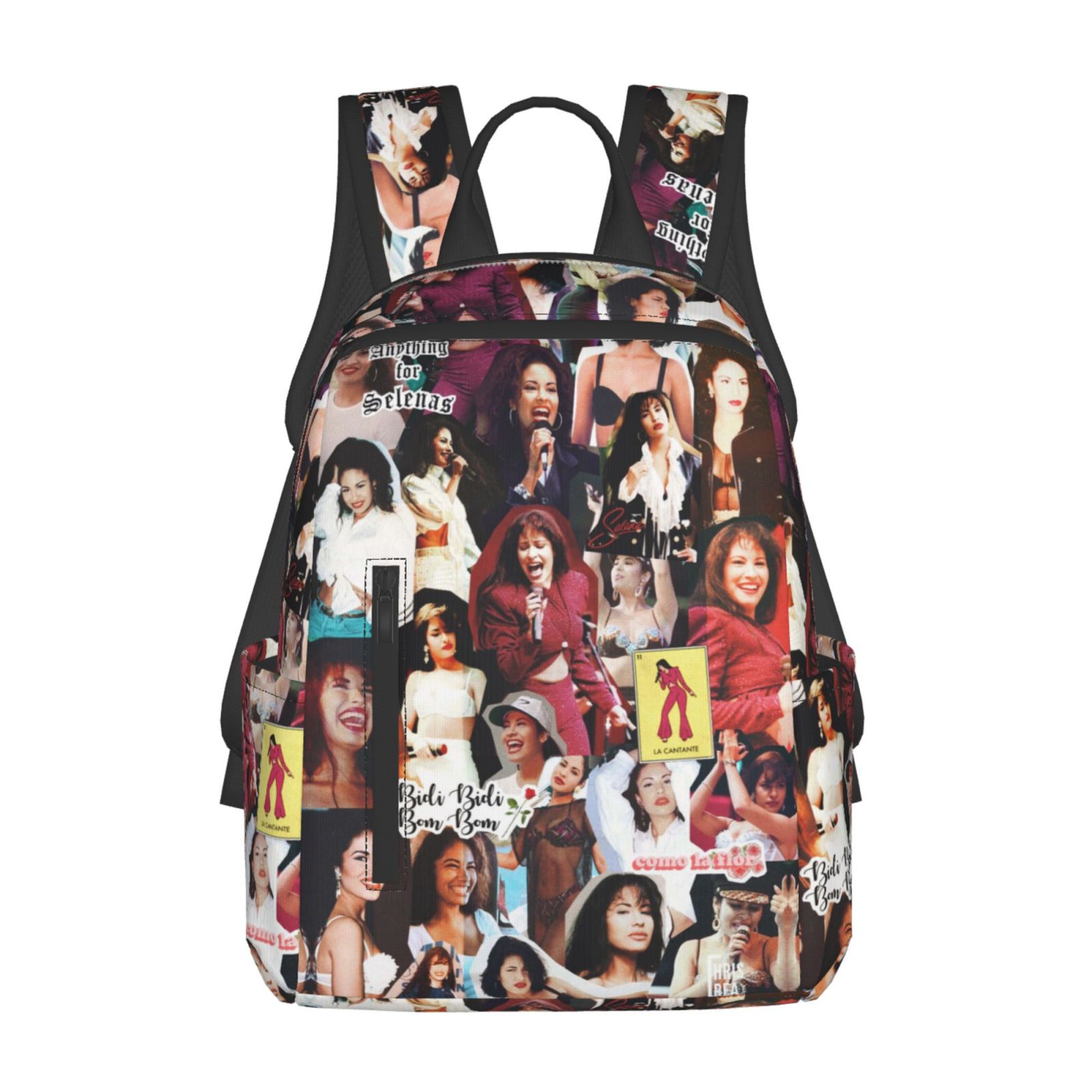 Selena Quintanilla Laptop Backpack with Compartment Cartoon Printed ...