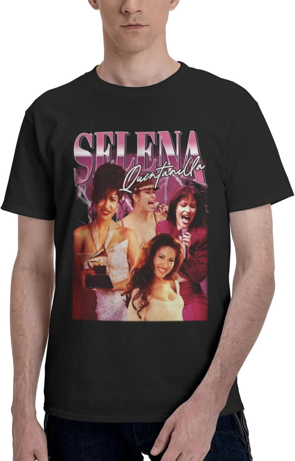 Selena Quintanilla Man Casual Neck Cotton Short Sleeve Summer Clothing ...
