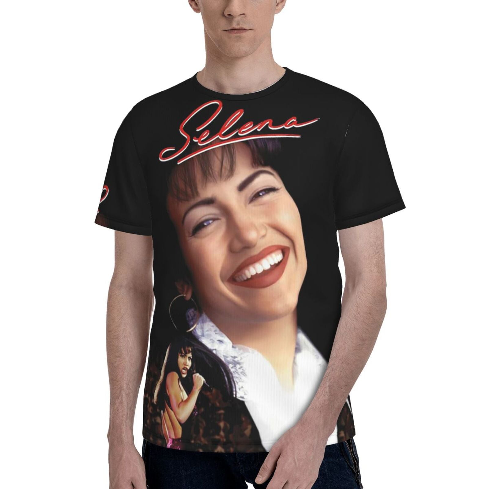 Selena Quintanilla Mens 3d Graphic Print Shirts Casual Short Sleeve Tee Shirts - Walmart.com