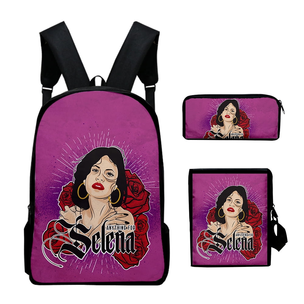 Selena Quintanilla Merch Backpack Rucksack Cosplay Zip Pack Schoolbag ...