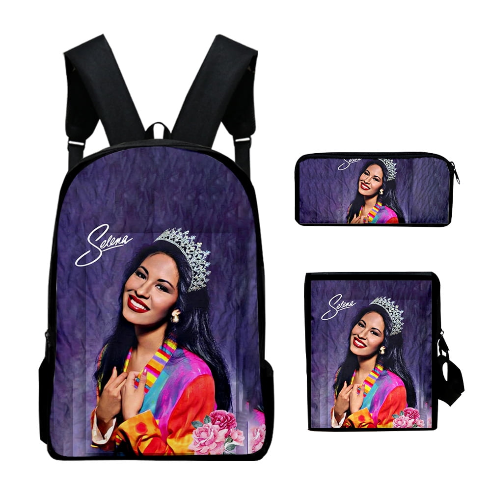 Selena Quintanilla Merch Backpack Rucksack Cosplay Zip Pack Schoolbag ...