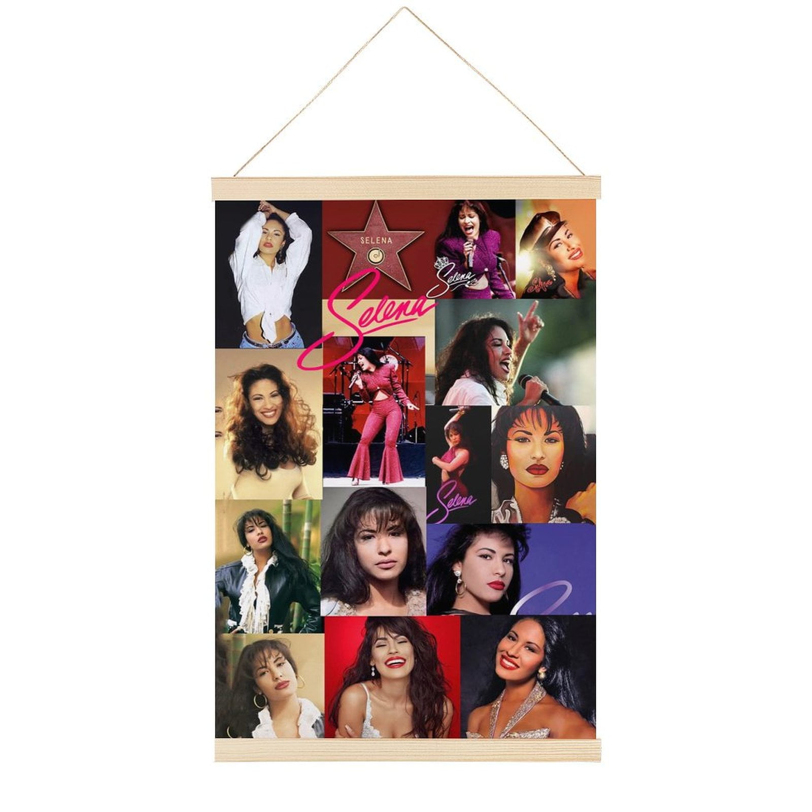 Selena Quintanilla Scroll Magnetic Poster Wall Picture Art Wood Frame ...