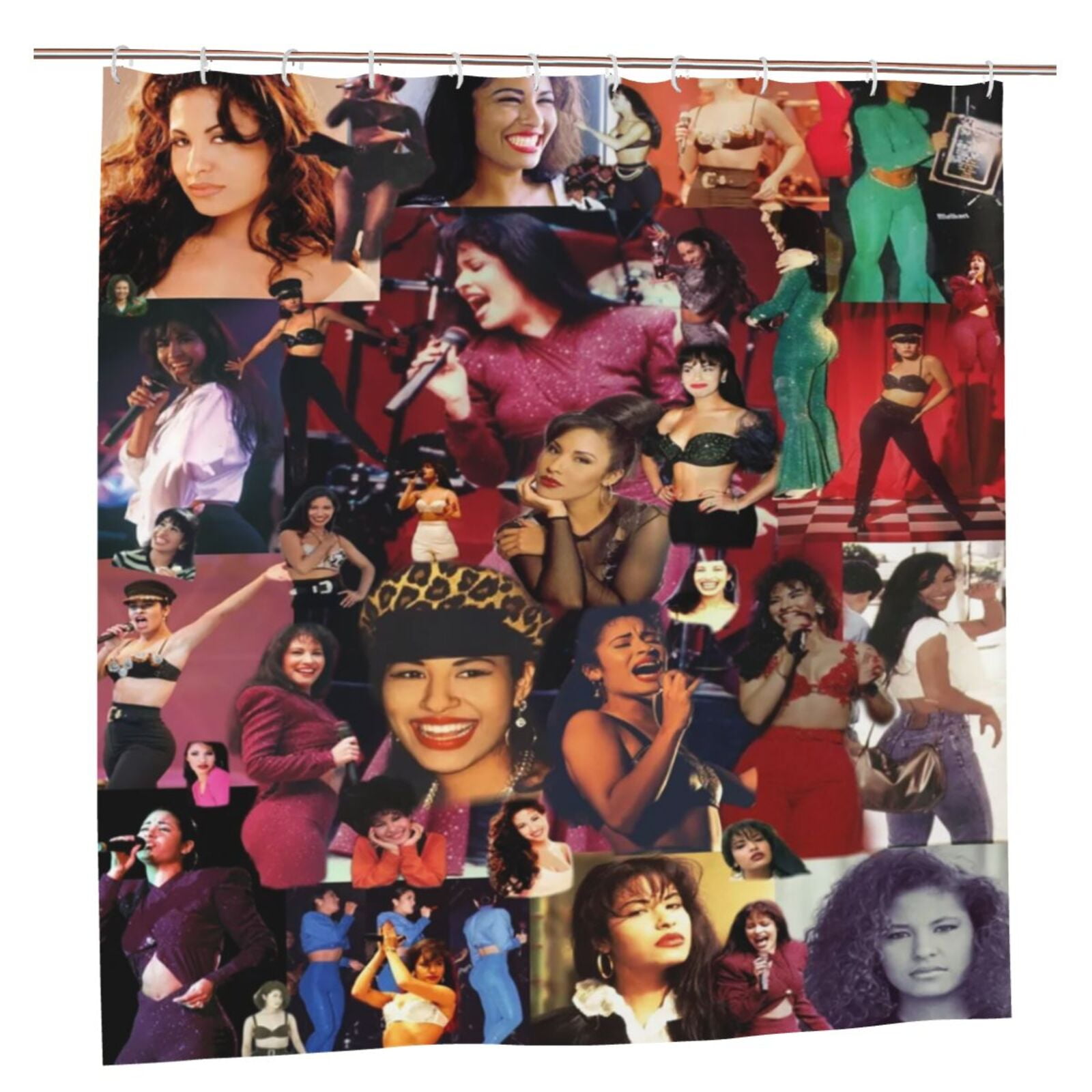 Selena Quintanilla Shower Curtain Set, Waterproof Fabric Kids Bathroom ...