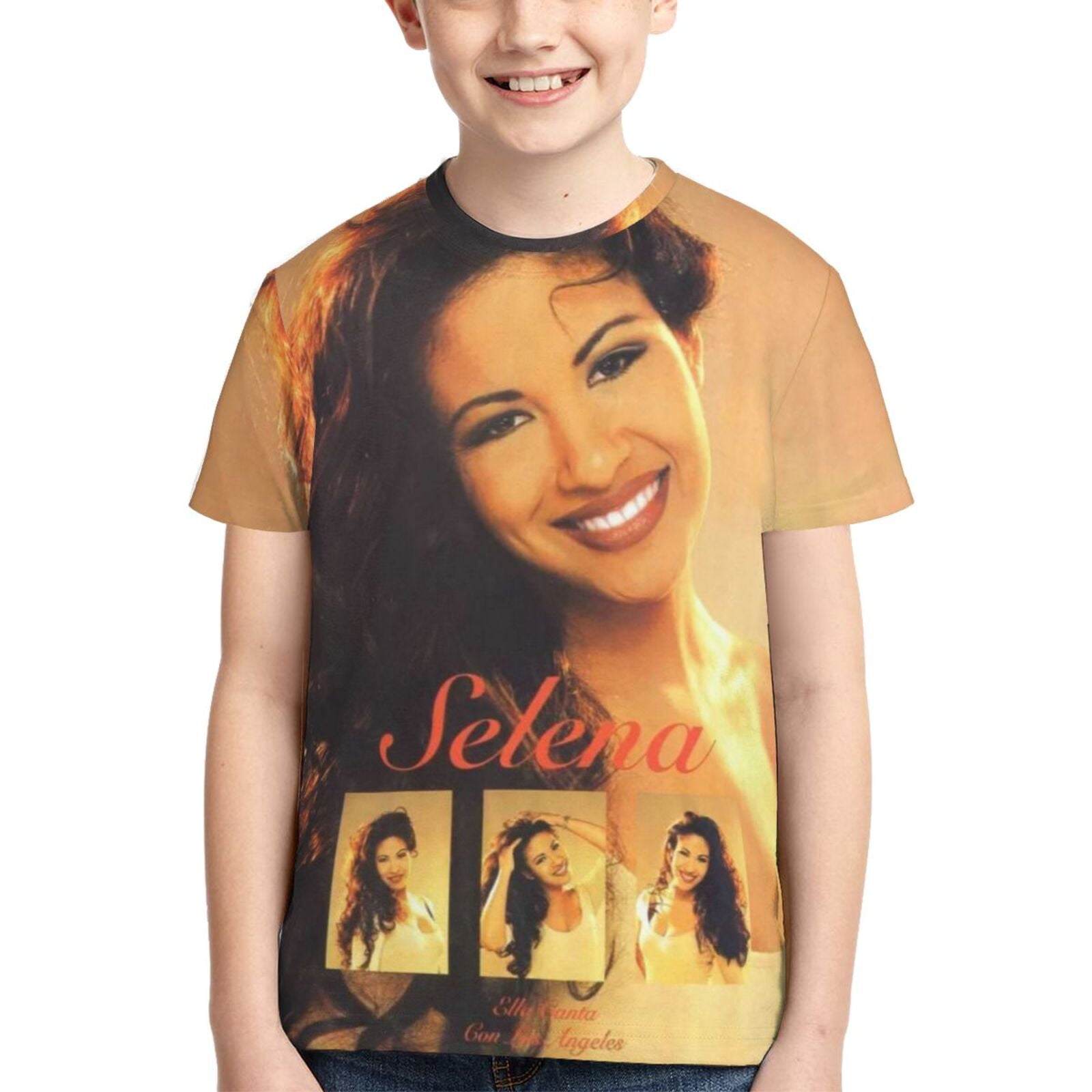 Selena Quintanilla T Shirts 3D Printed Short Sleeve Tee Shirt for Boys ...