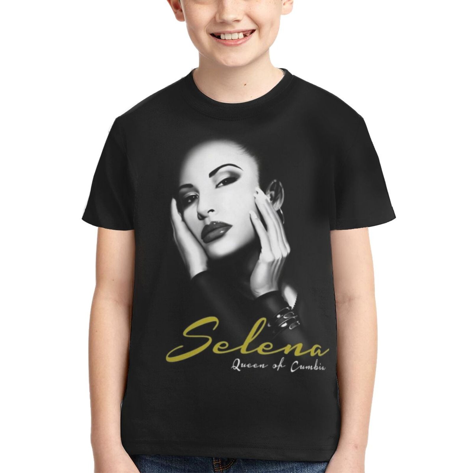 Selena Quintanilla T Shirts 3D Printed Short Sleeve Tee Shirt for Boys ...
